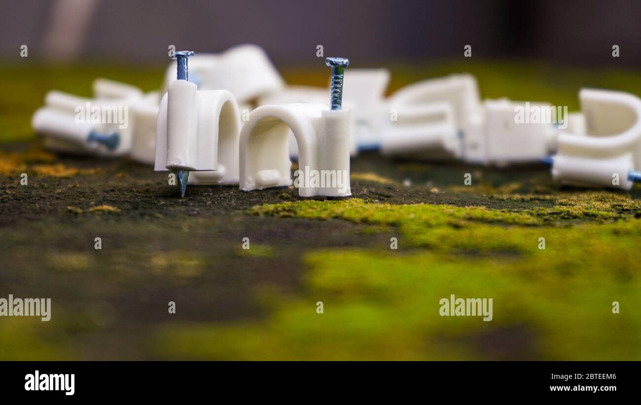 Cable nail hi-res stock photography and images - Alamy