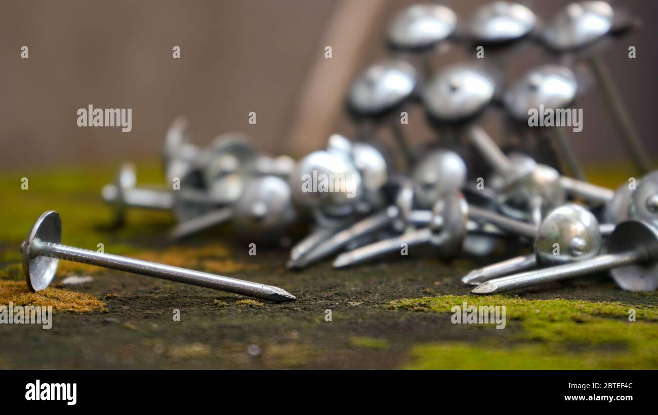 Iron nails hi-res stock photography and images - Alamy