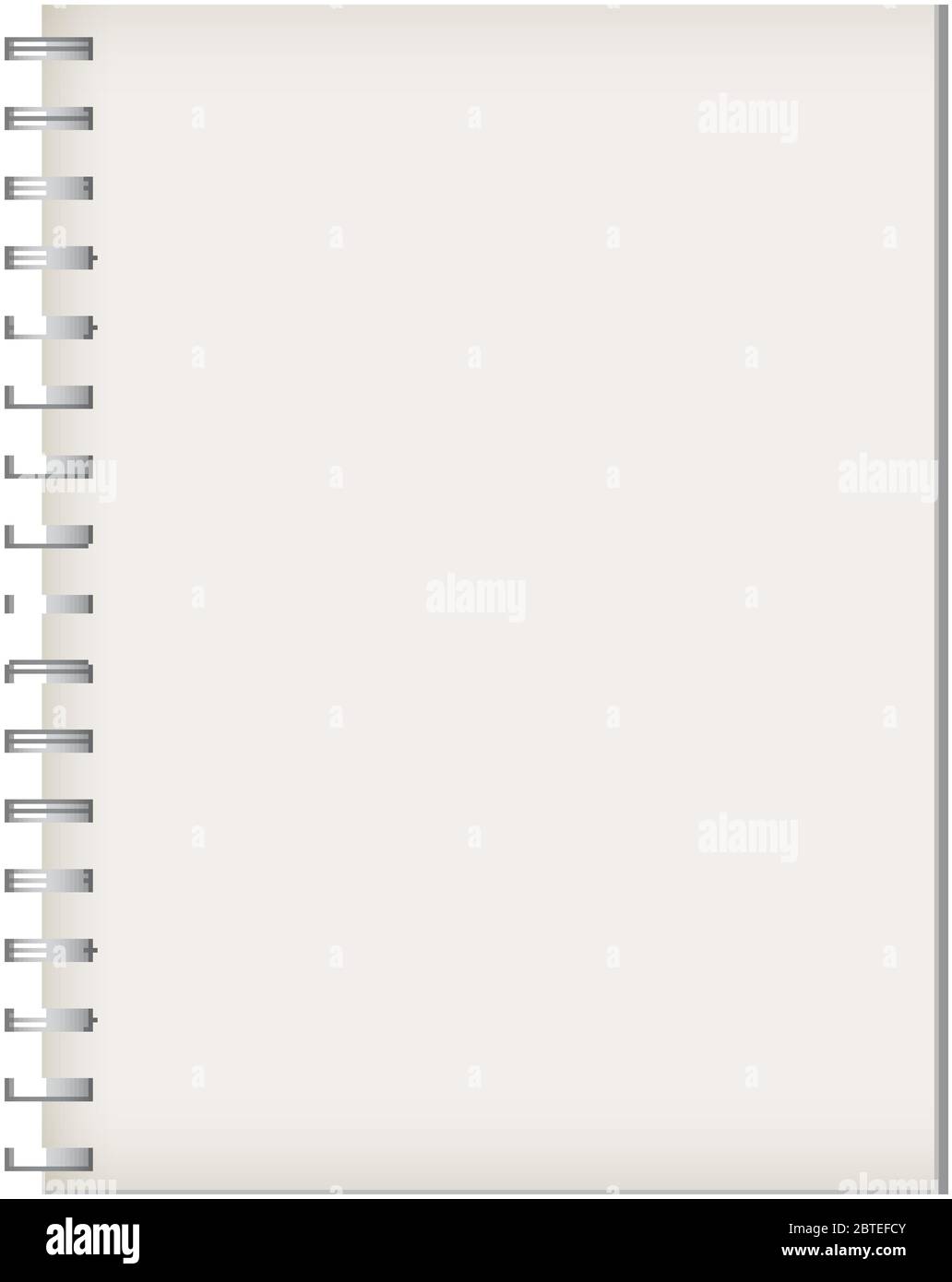 Blank notebook template background illustration Stock Vector Image ...