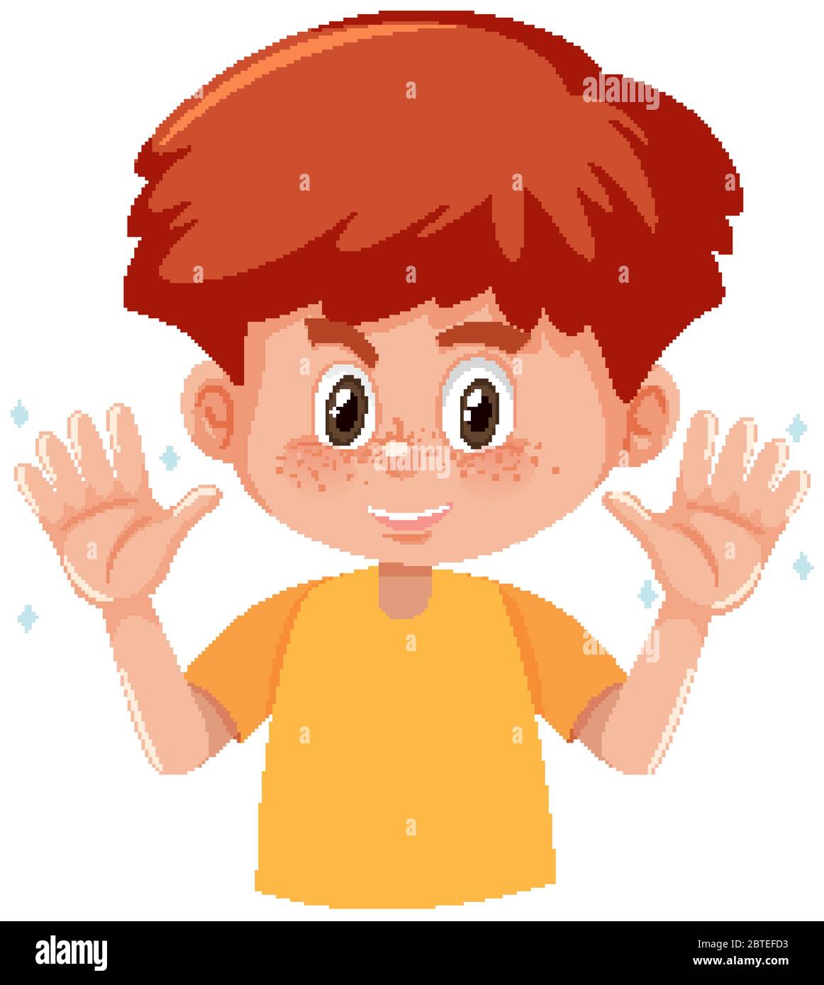 Healthy boy with clean hands illustration Stock Vector Image & Art - Alamy Healthy boy with clean hands illustration Stock Vector Image & Art - Alamy