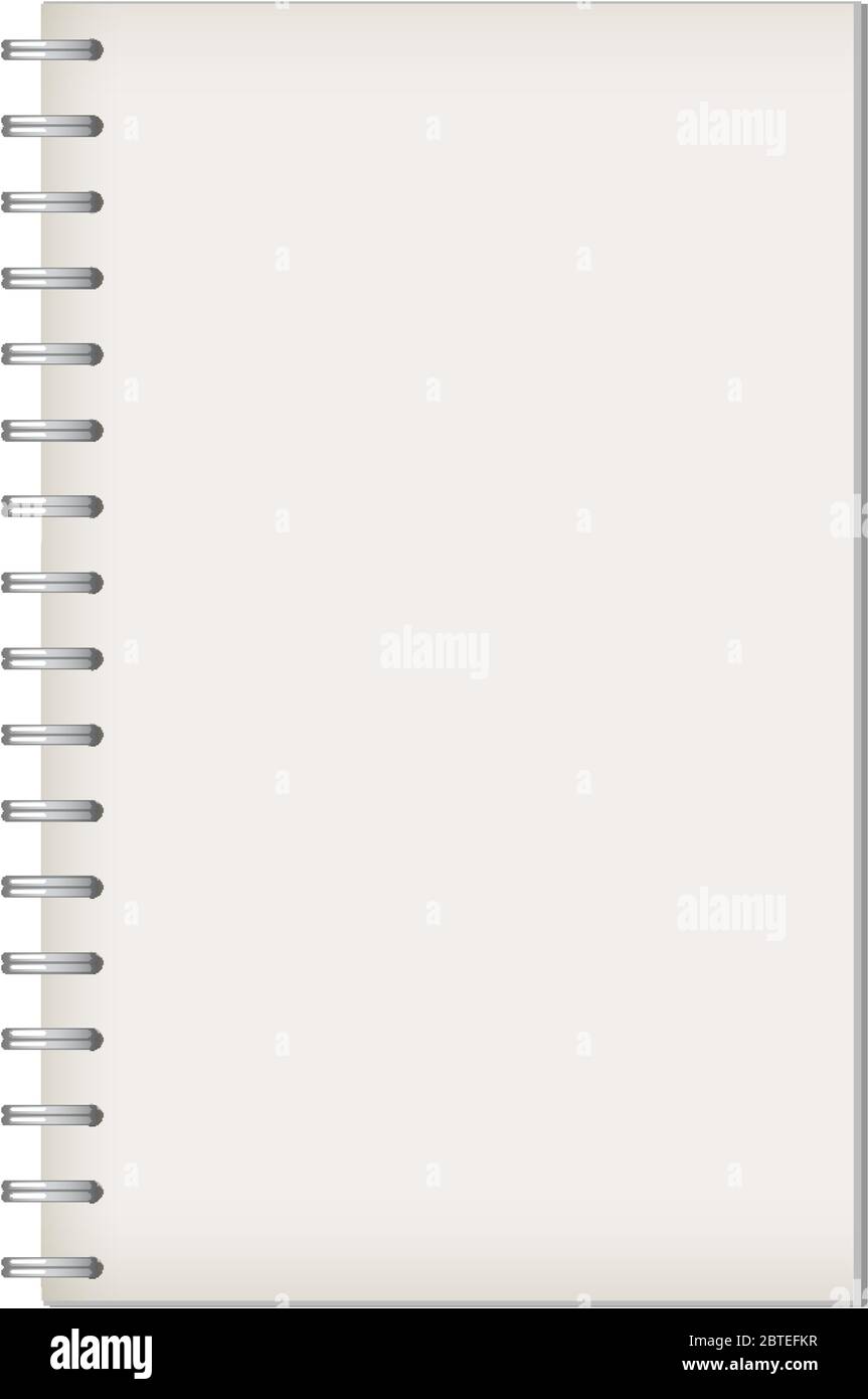 Blank notebook template background illustration Stock Vector Image ...