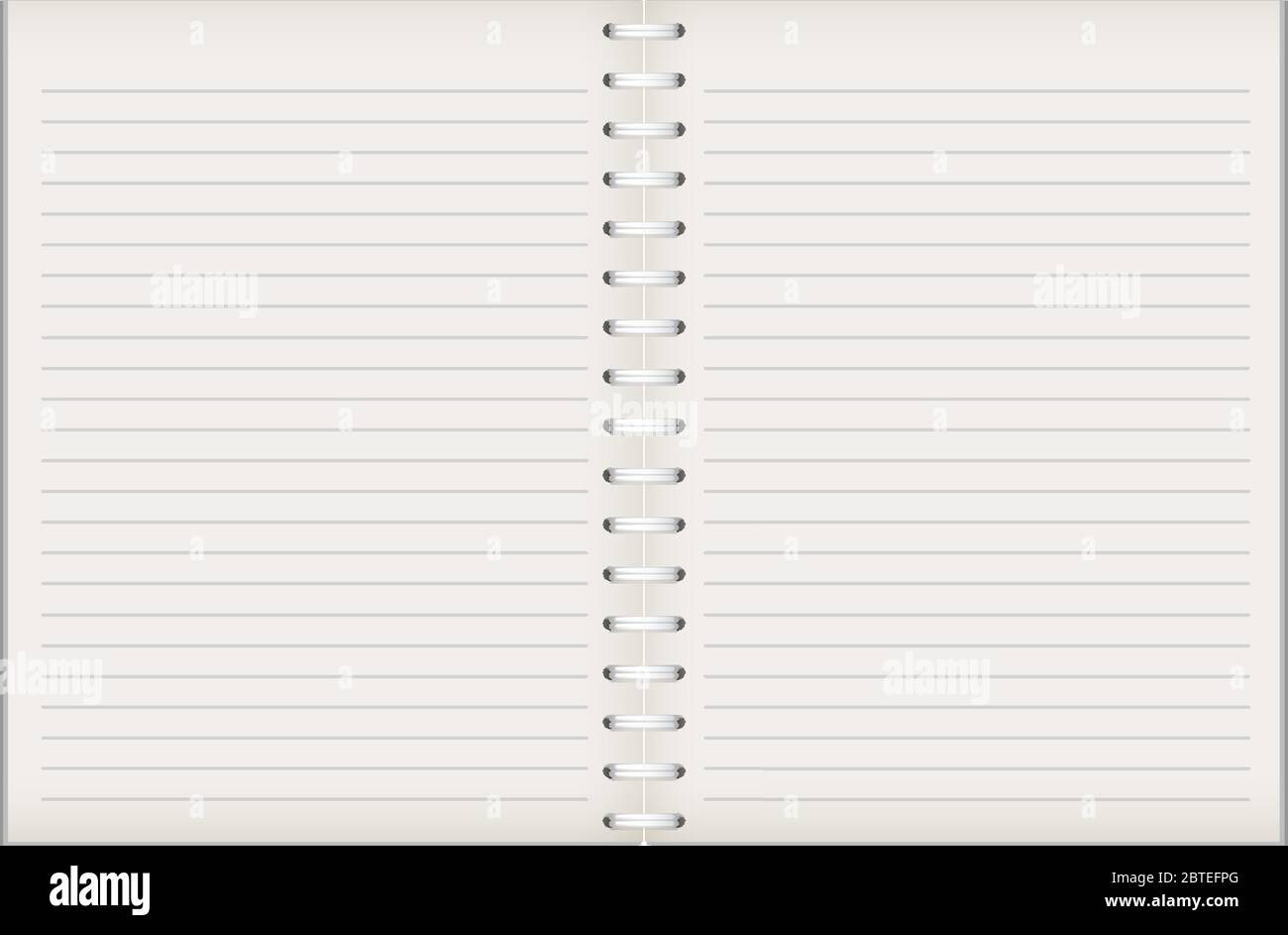 Blank notebook template background illustration Stock Vector Image ...