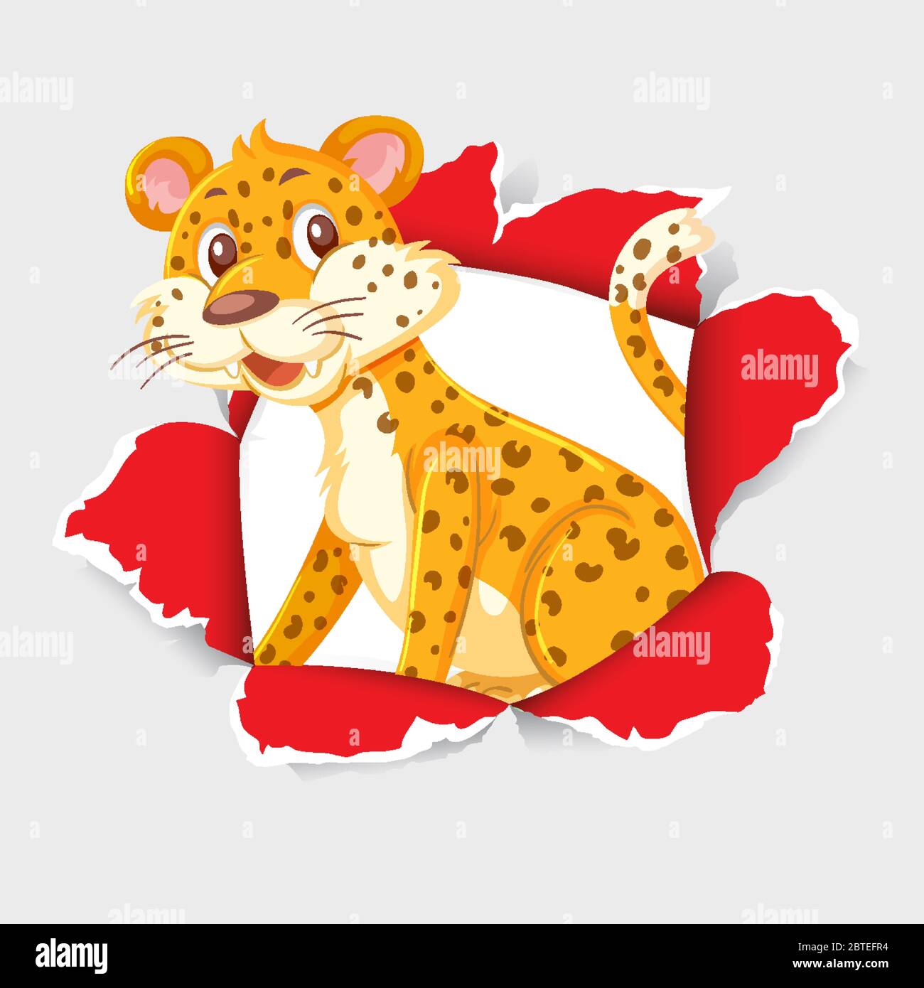 Background template design with wild tiger illustration Stock Vector ...
