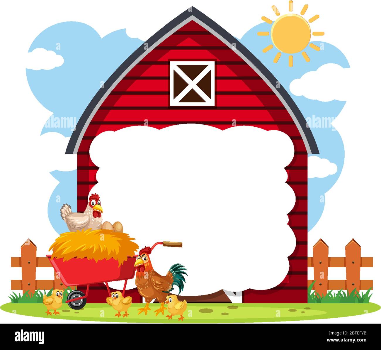 Border frame template with gardening theme background illustration ...