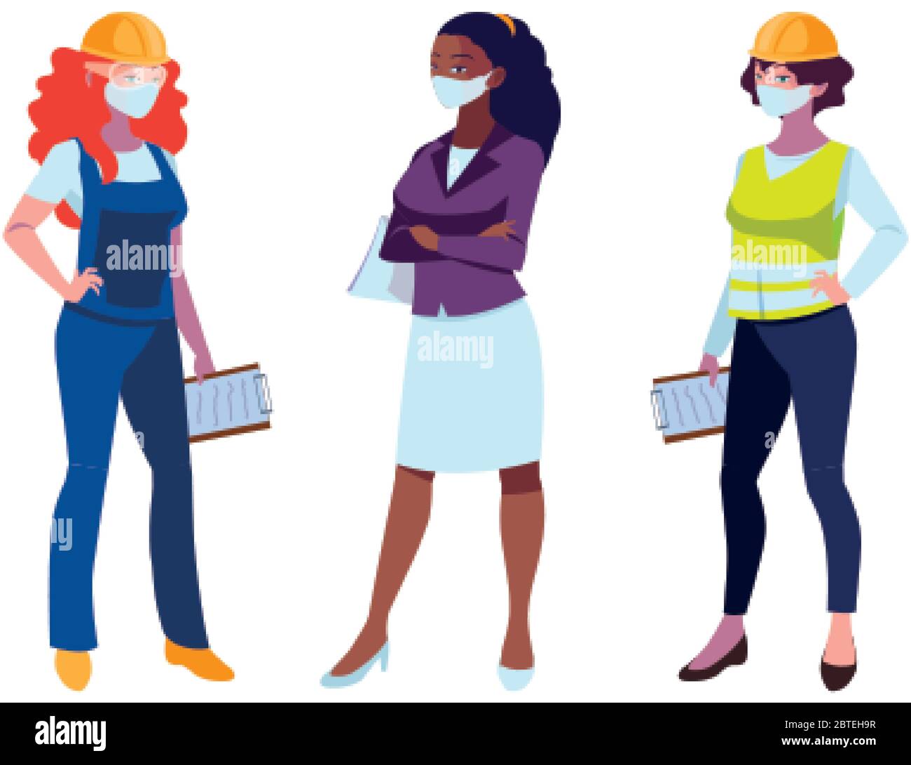 Cartoon engineer builder blueprints Stock Vector Images - Alamy