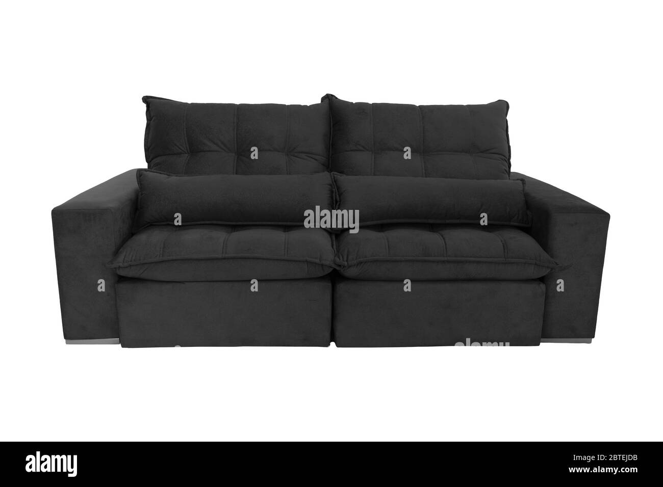 Studio shot of a beautiful modern sofa isolated on white background ...