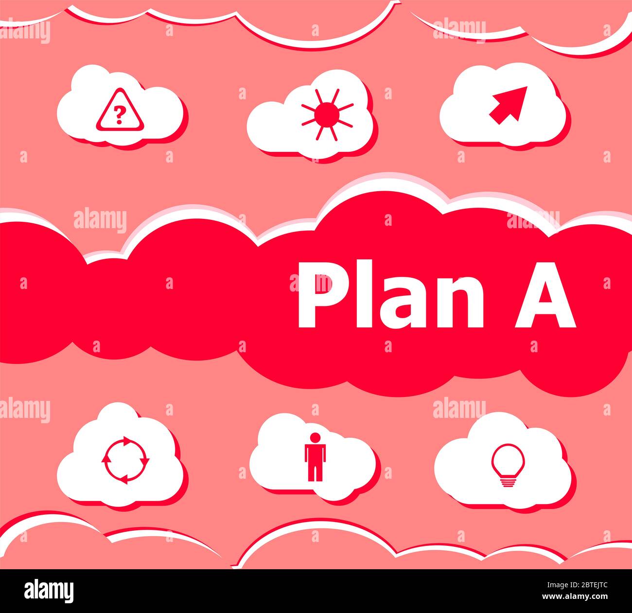 The word plan a on digital screen, business concept Stock Photo - Alamy