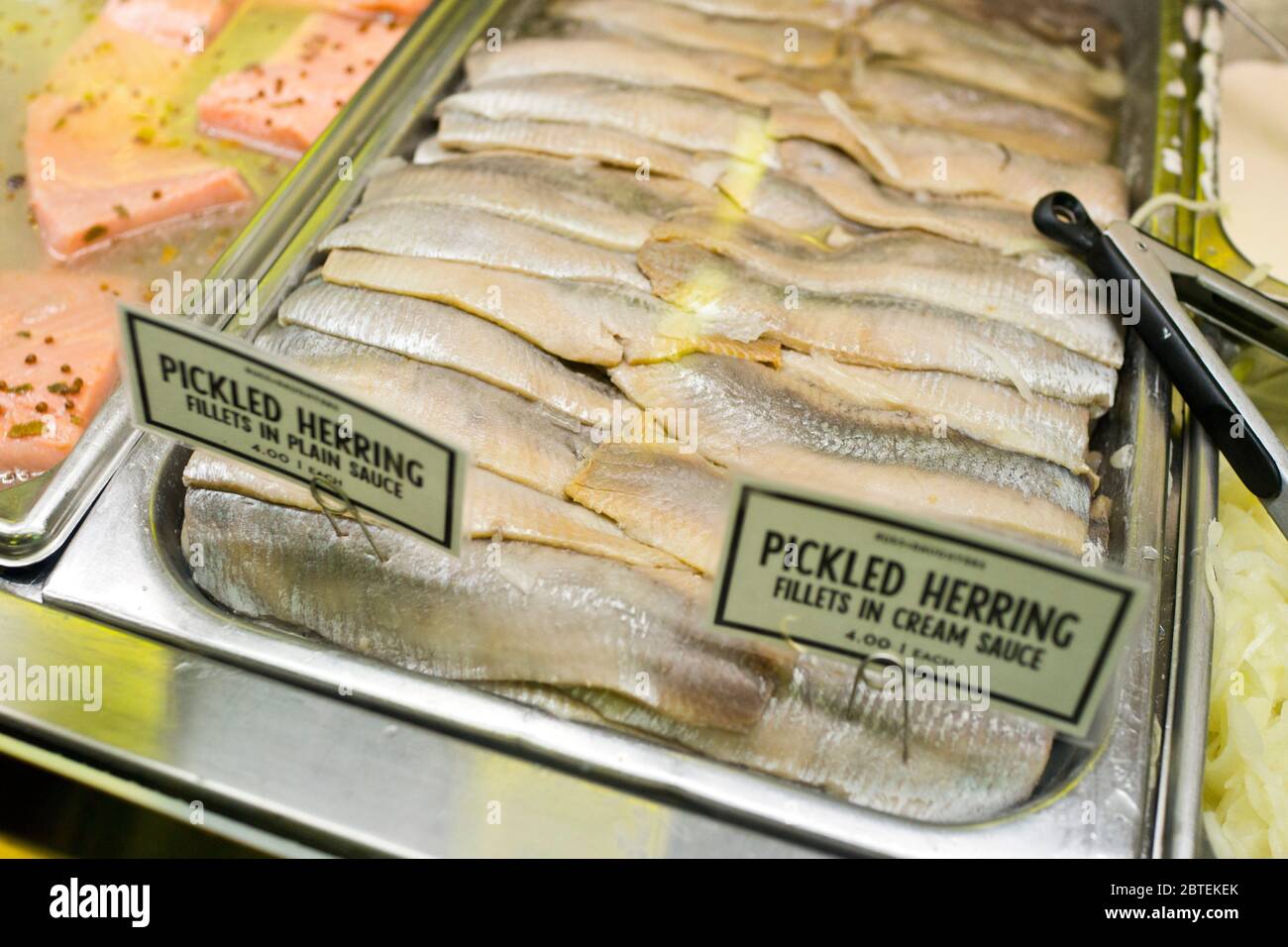 Pickled herring new york hi-res stock photography and images - Alamy