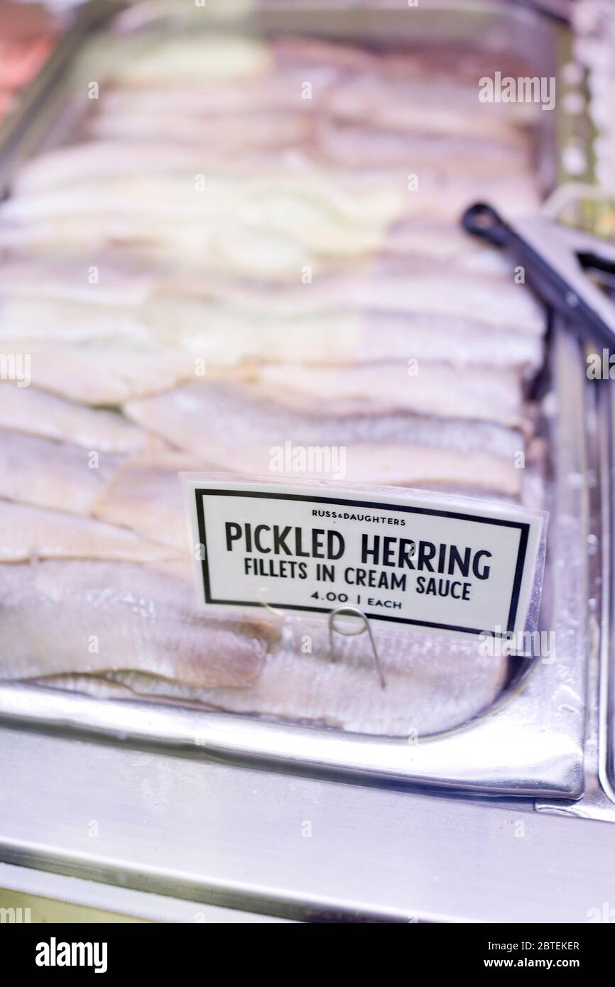 Pickled herring new york hi-res stock photography and images - Alamy