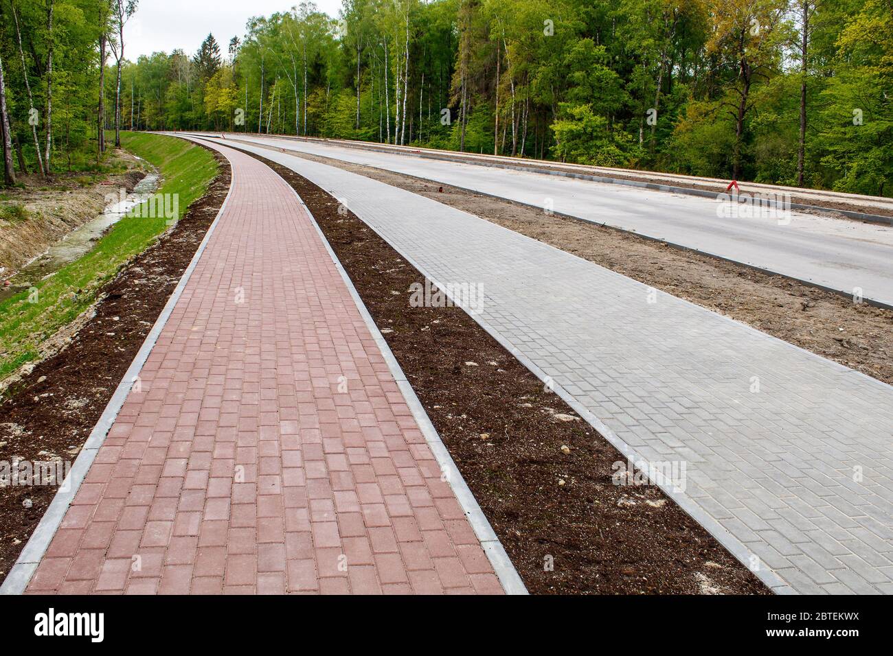 Tile path in forest hi-res stock photography and images - Alamy
