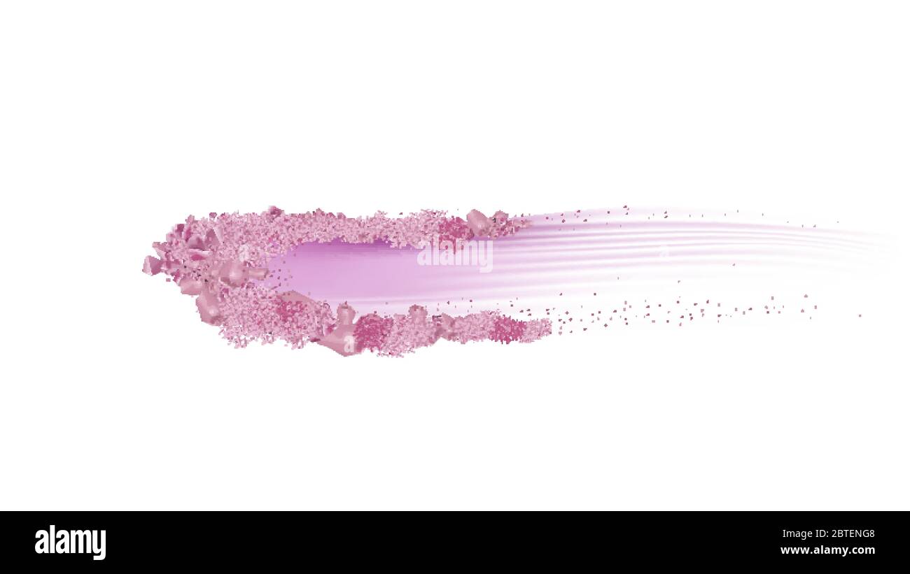 Powder Face Cosmetic Beauty Makeup Blush Vector Stock Vector Image ...