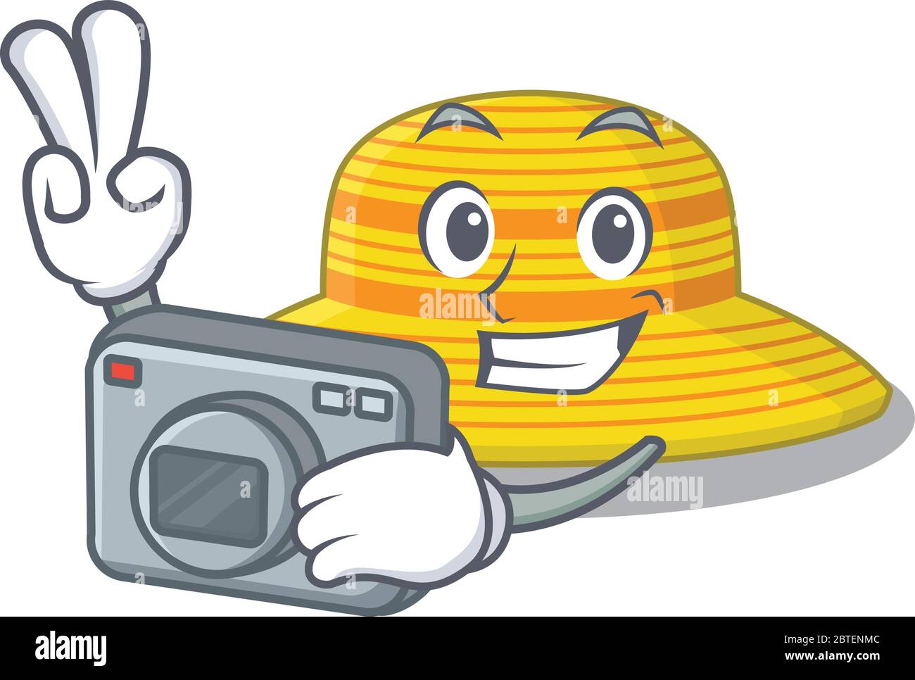 a professional photographer summer hat cartoon picture working with ...