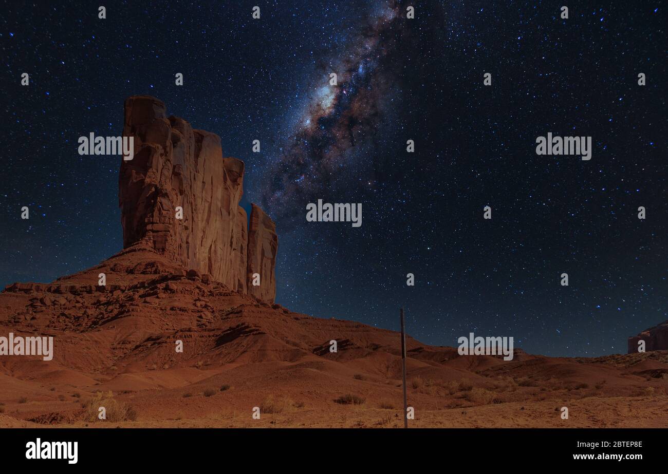 Landscape view milky way hi-res stock photography and images - Alamy