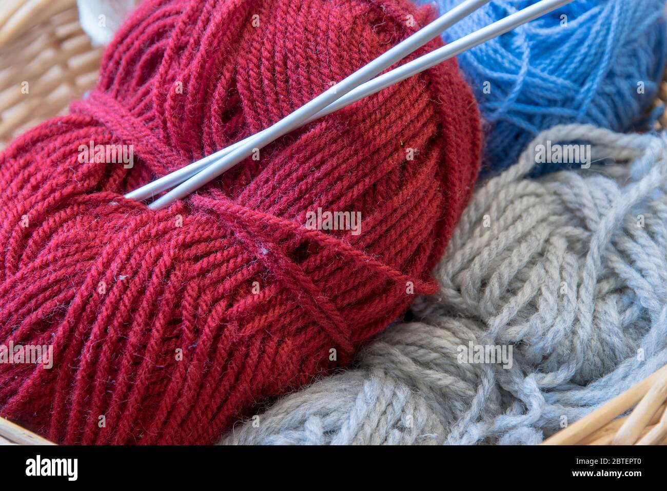 Handarbeit - Stricken Stock Photo - Alamy