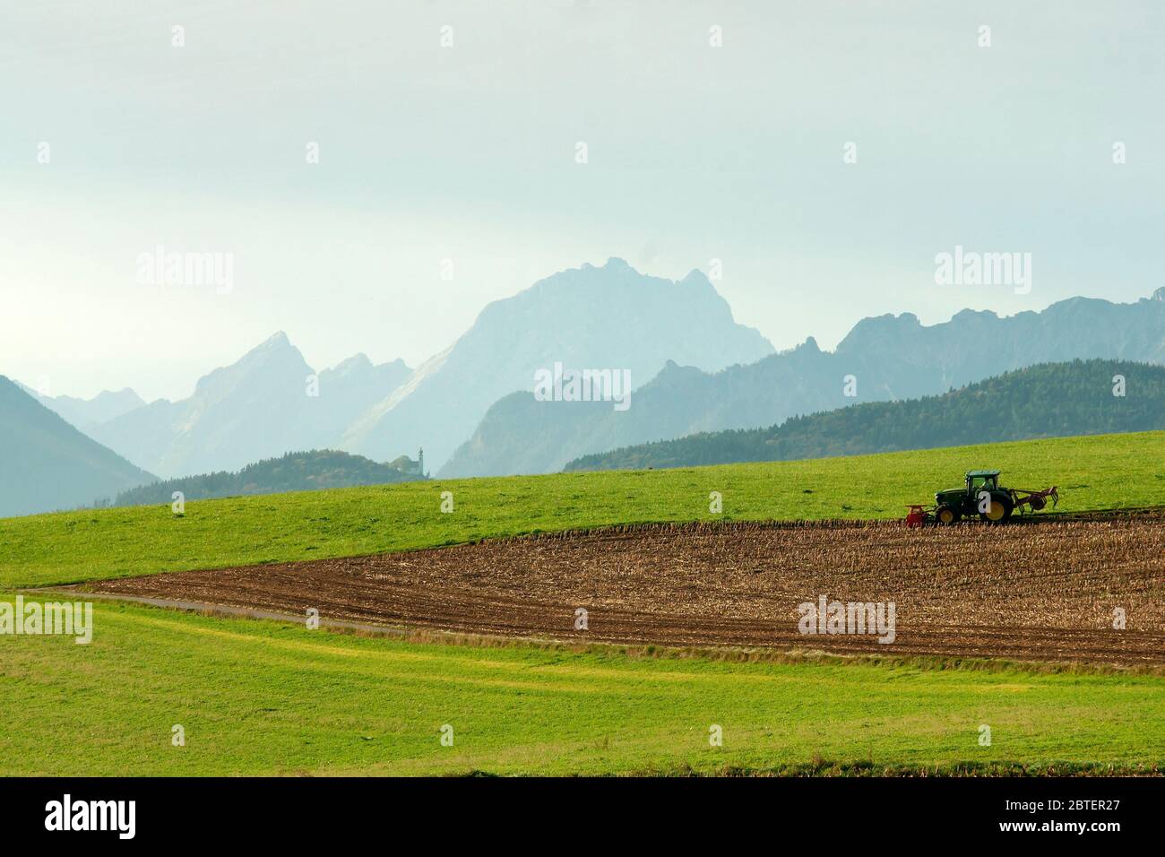 Tractor farming village germany hi-res stock photography and images - Alamy