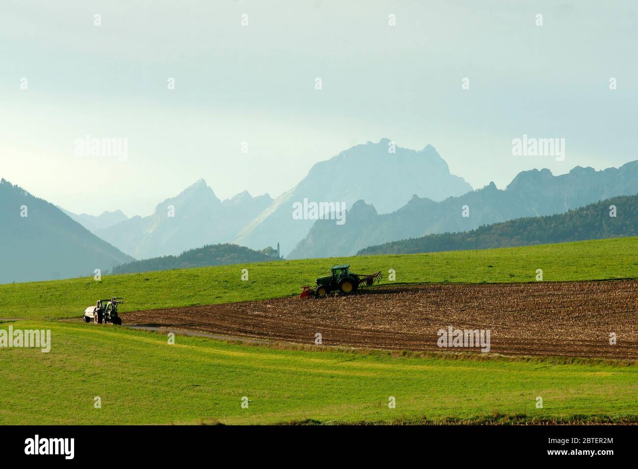 Tractor farming village germany hi-res stock photography and images - Alamy