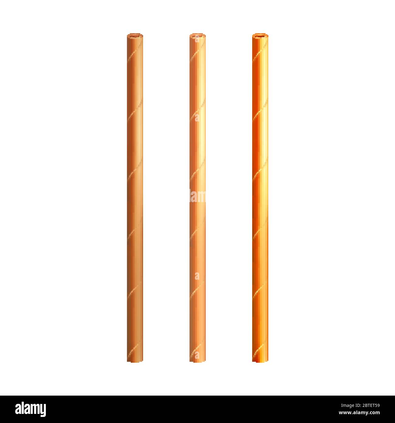 Straw Paper Drinking Pipe Accessory Set Vector Stock Vector Image & Art ...