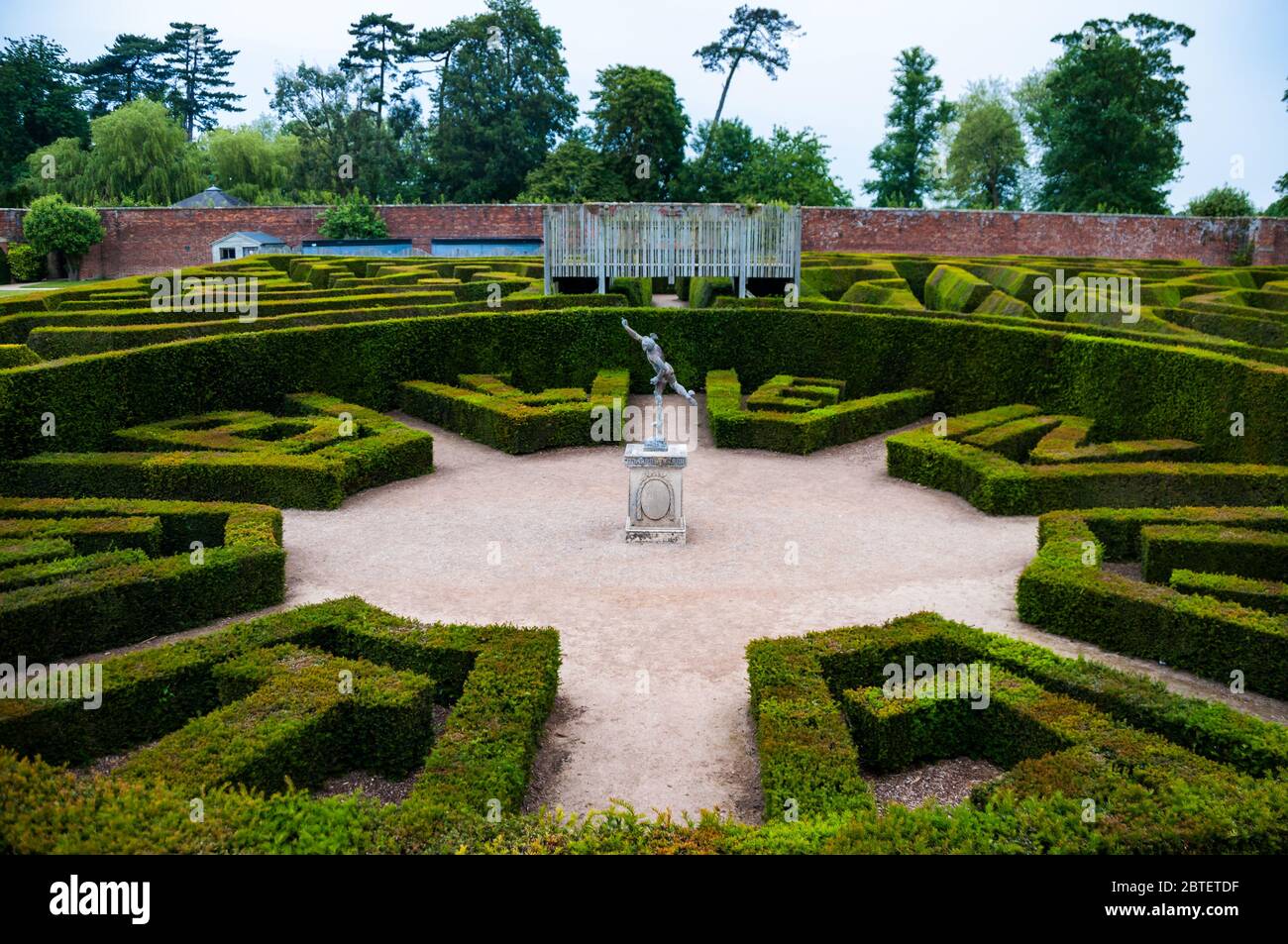 The Marlborough Maze located at Blenheim Palace. Oxfordshire, England ...