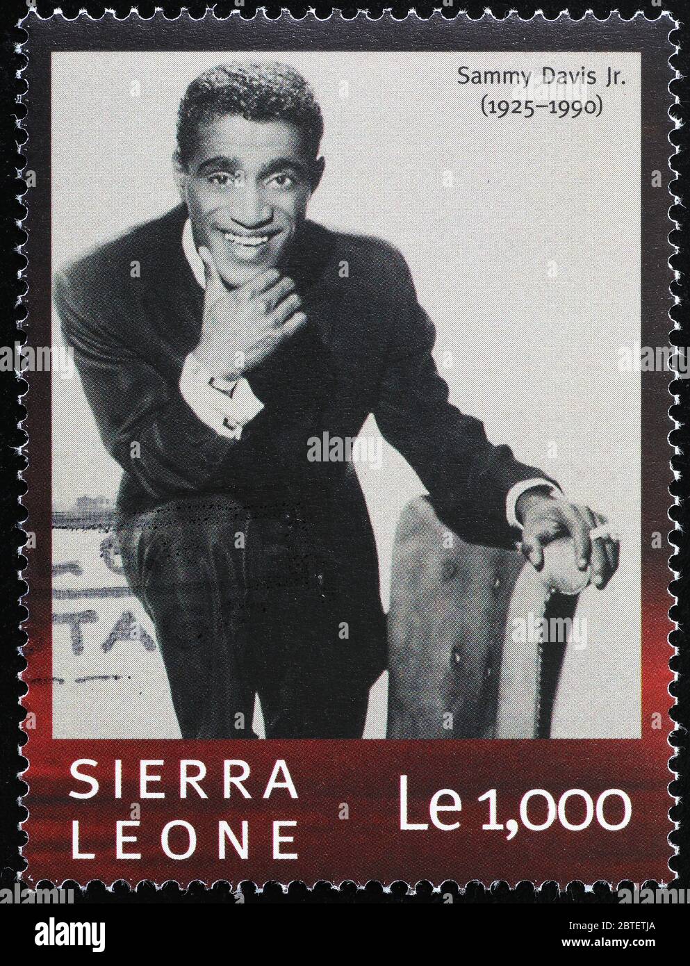 Young Sammy Davis Jr. on postage stamp Stock Photo - Alamy