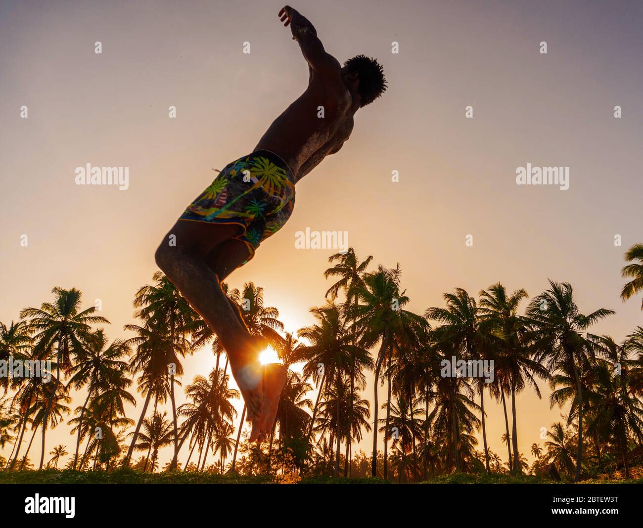 Young Attractive Muscular and Strong Athletic Black African Man at the ...