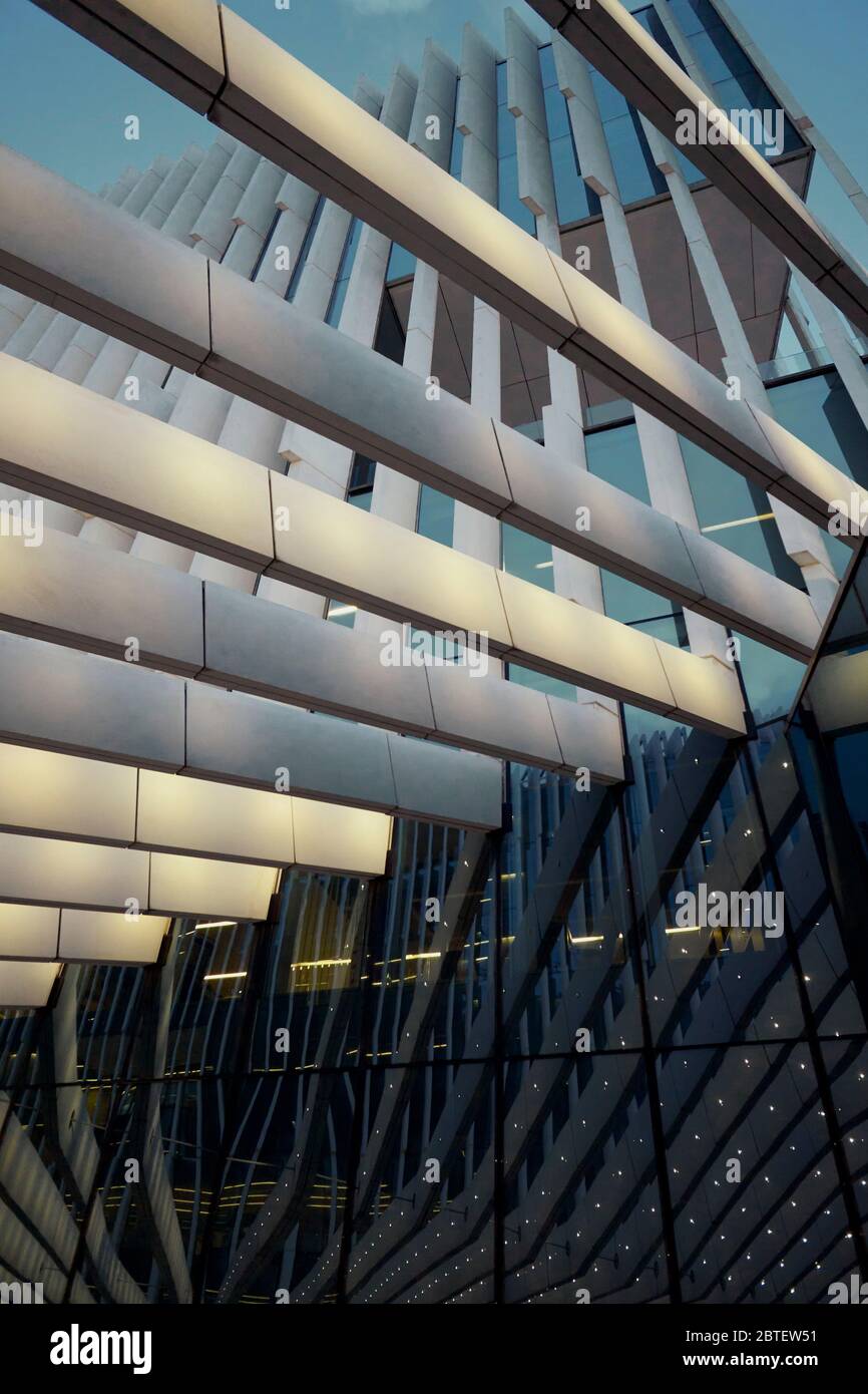 EDP Headquarter building in Lisbon shot for architecture closeup detail ...