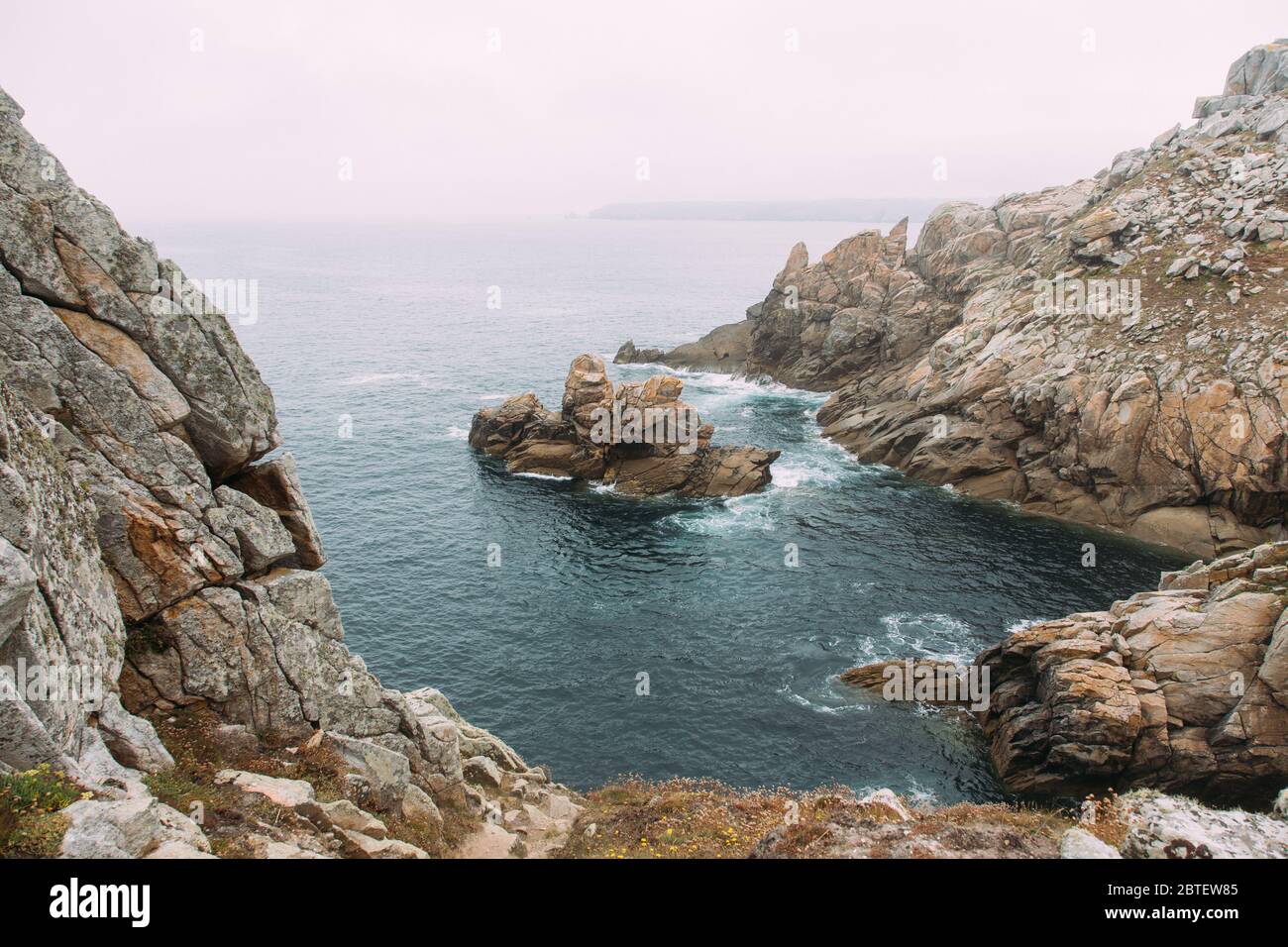 Dramatic landscape of Pointe du Raz in Brittany France Stock Photo - Alamy