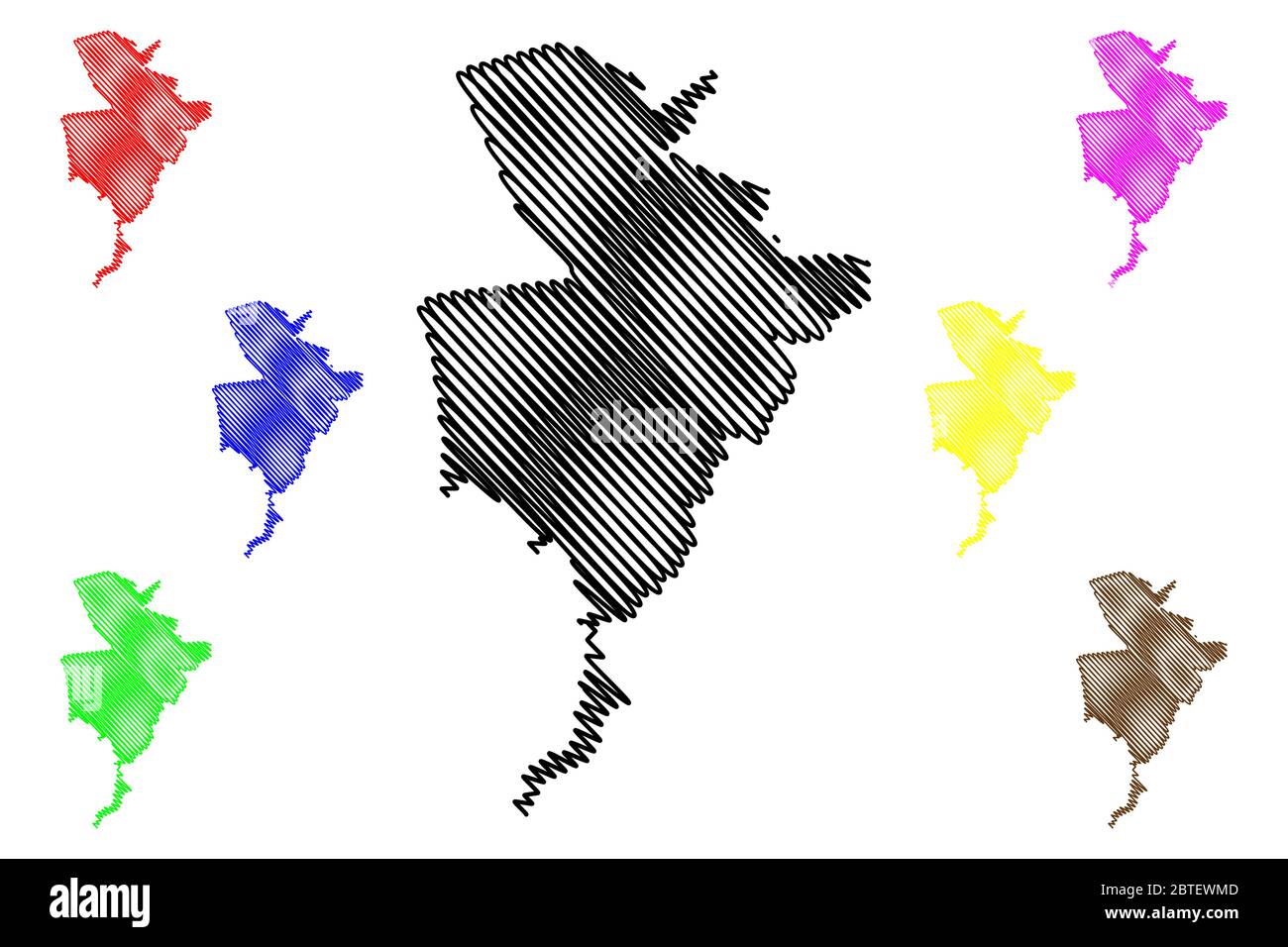 Breda City (Kingdom of the Netherlands, Holland, North Brabant) map ...