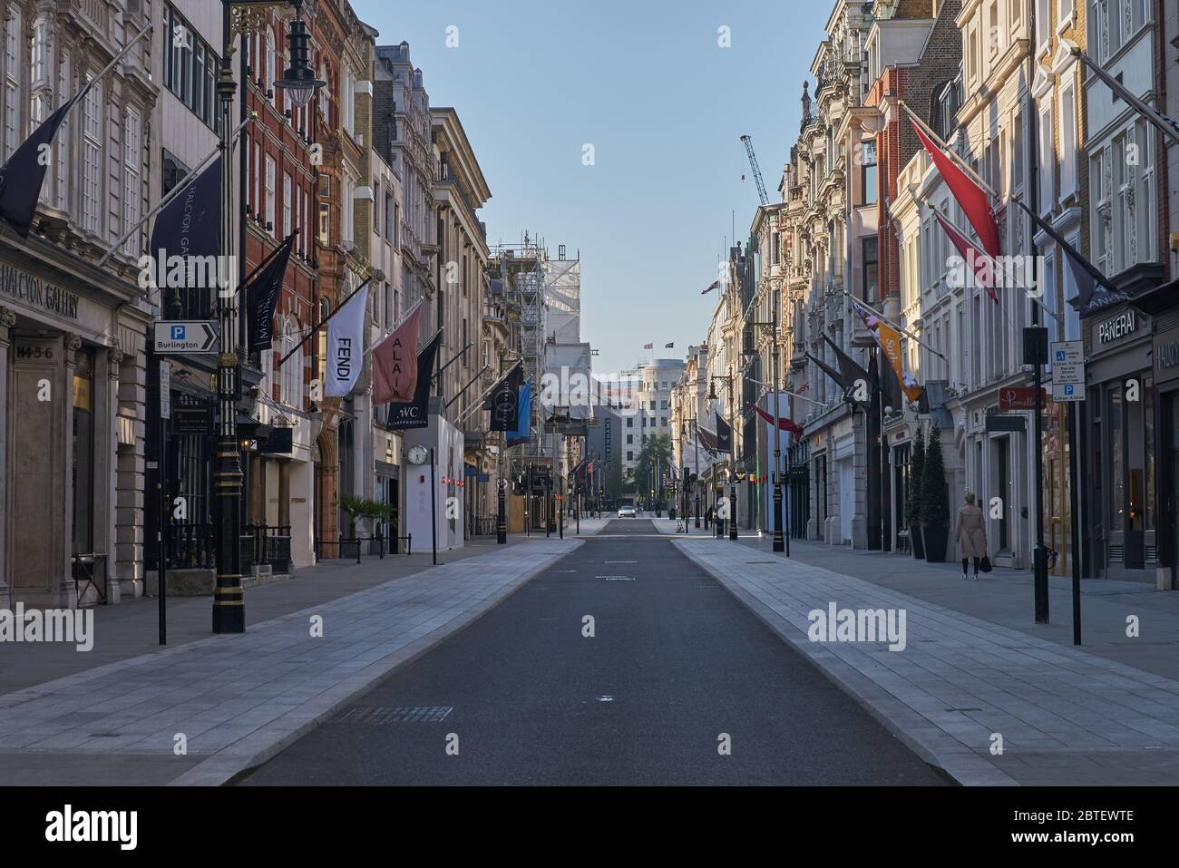 bond street london bond street in lockdown Stock Photo - Alamy