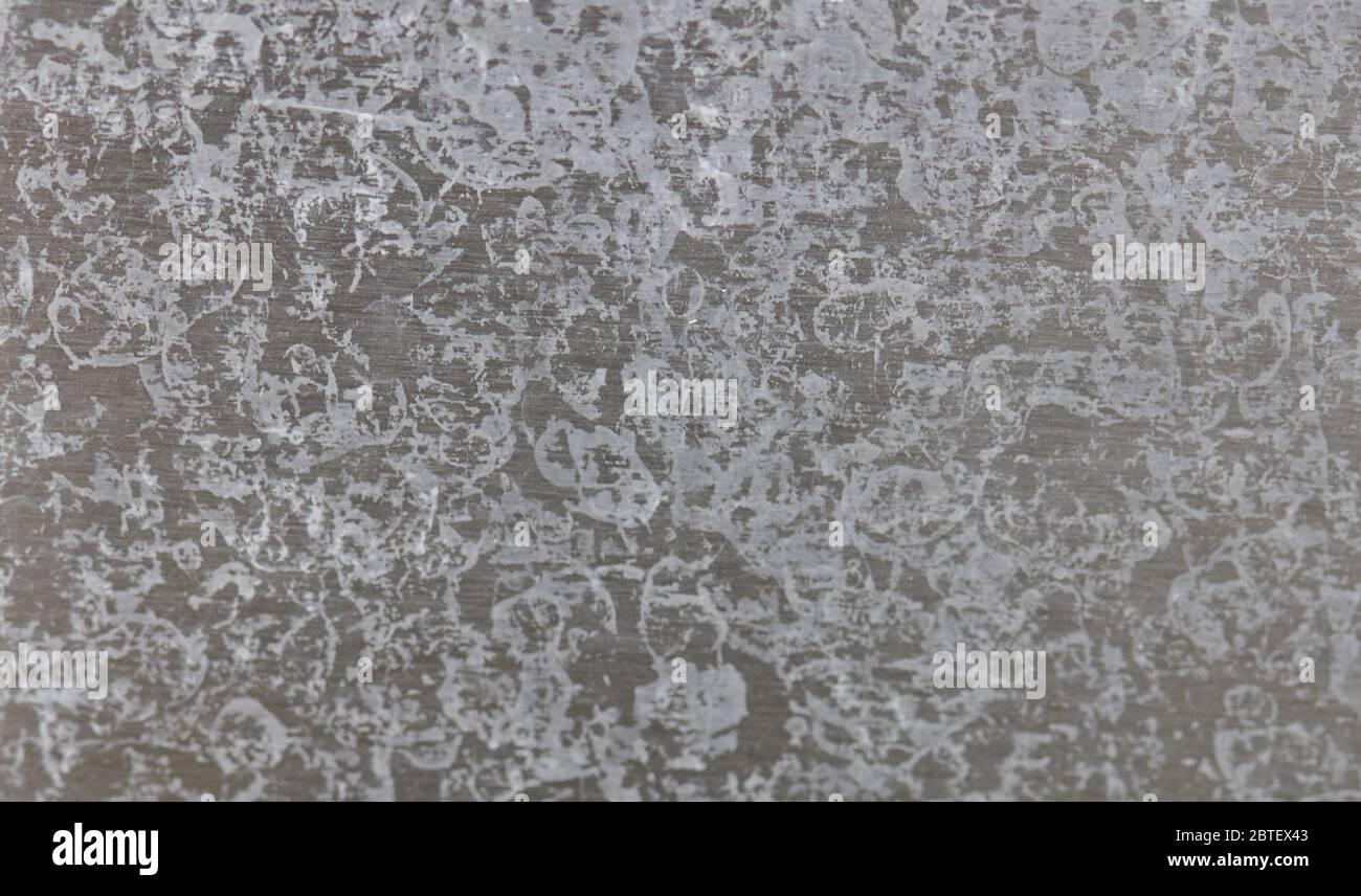 Damage metal surface macro close up view after dry water Stock Photo ...