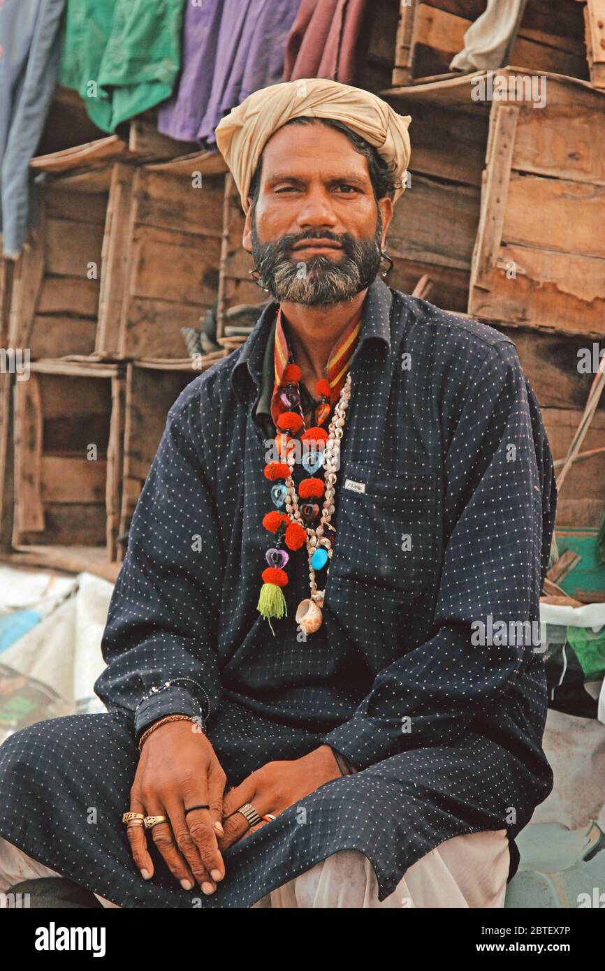 Portrait - Malang man at Clifton beach, Karachi, Pakistan 26/06/2012 ...