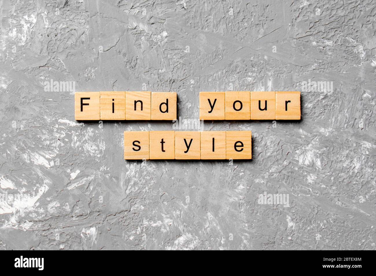 find your style word written on wood block. find your style text on ...