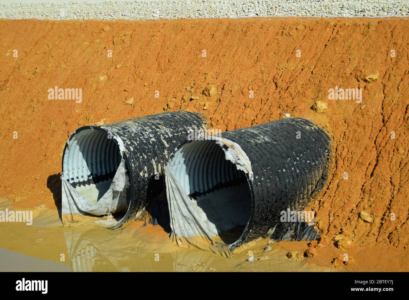 Construction of stormwater and sewerage at roads and highways. a ...