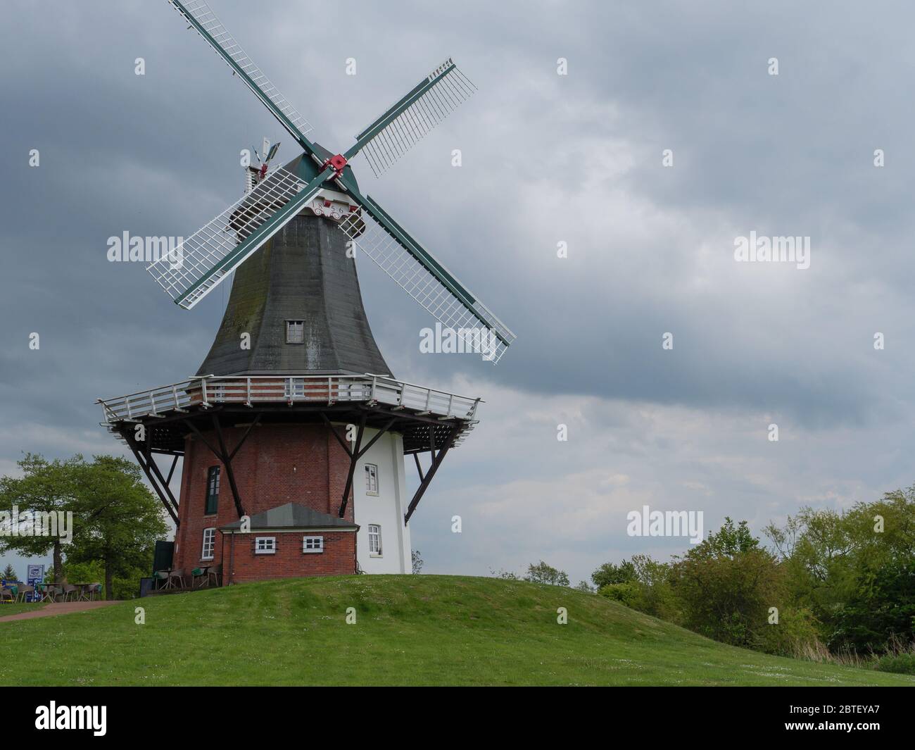 windmill in germany Stock Photo - Alamy