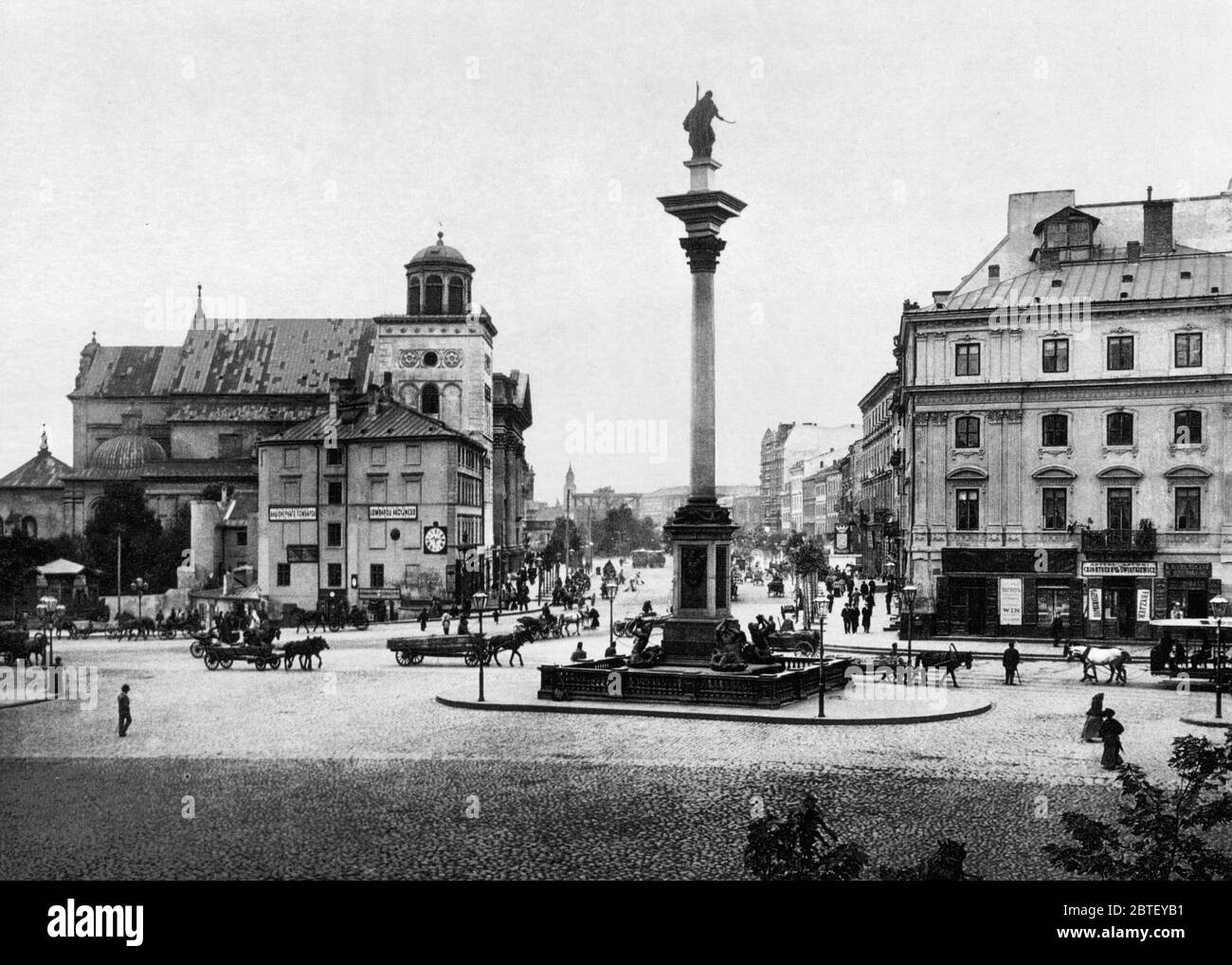King Sigismund's monument, Warsaw, Russia (i.e. Warsaw, Poland) ca ...