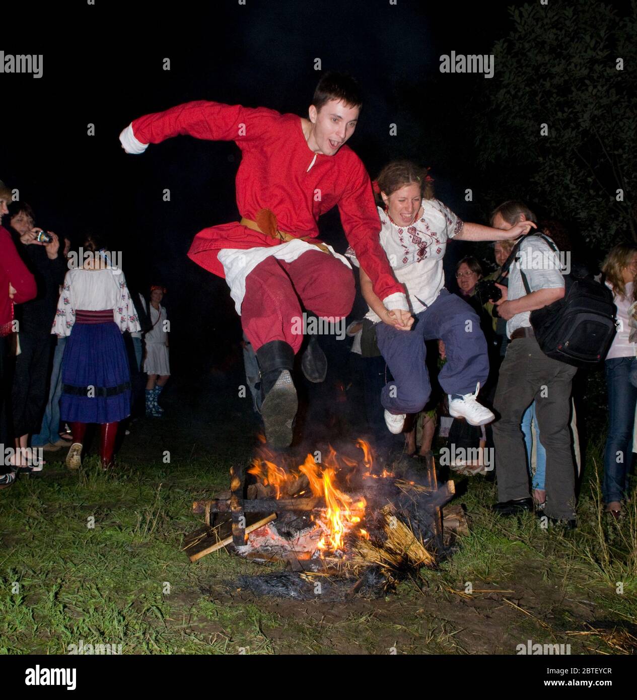 Man Jumping Over Fire High Resolution Stock Photography and Images - Alamy