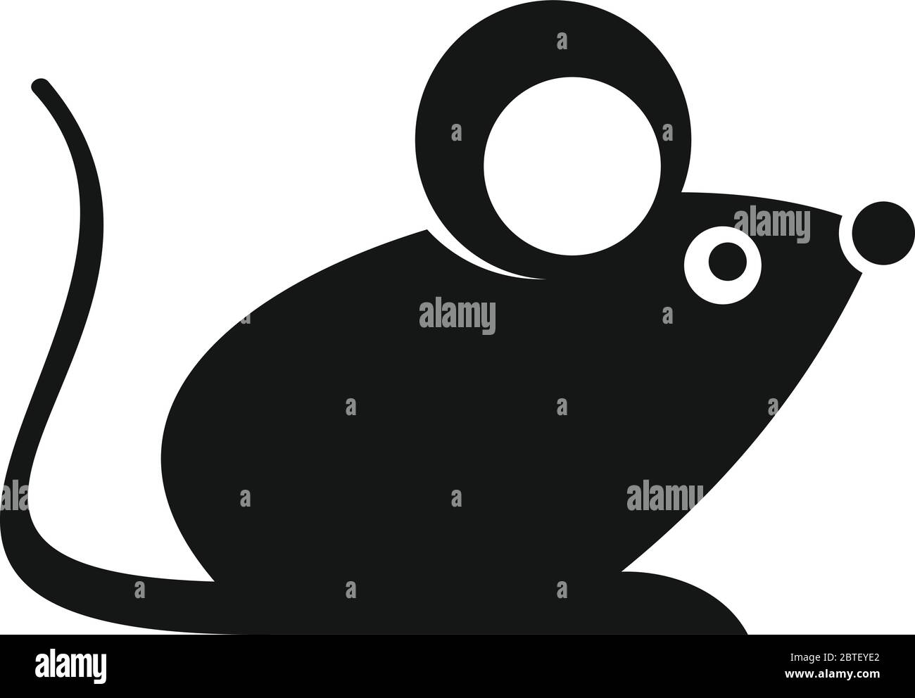 Wild mouse icon. Simple illustration of wild mouse vector icon for web ...