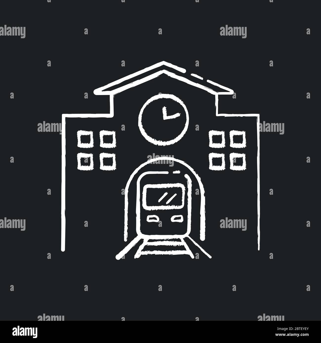 Railway station concept drawing Stock Vector Images - Alamy