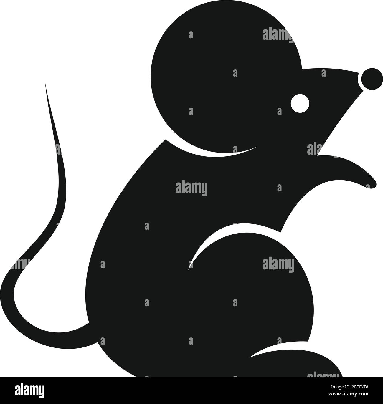 Home mouse icon. Simple illustration of home mouse vector icon for web ...
