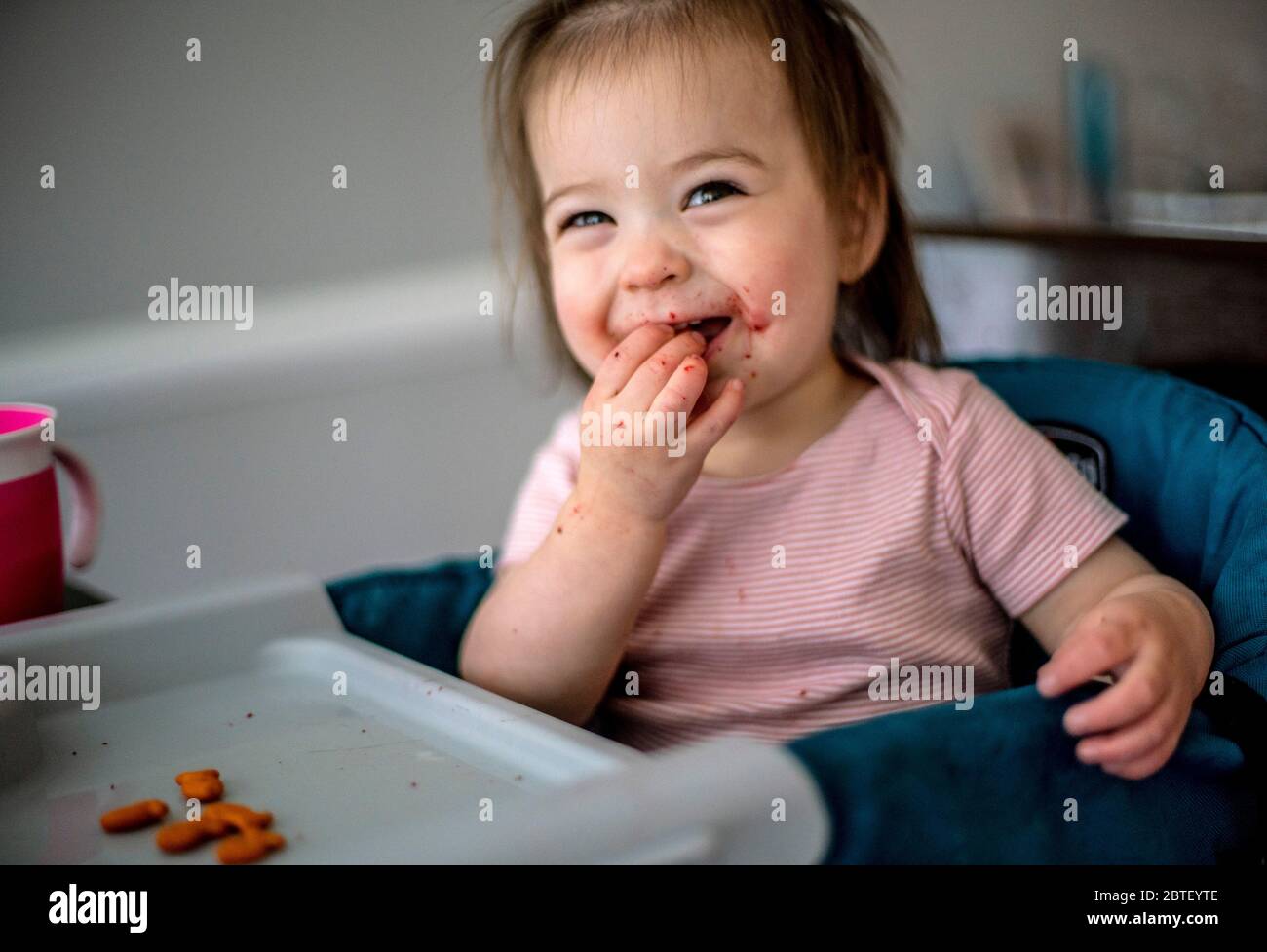 Happy after eating Stock Photo - Alamy