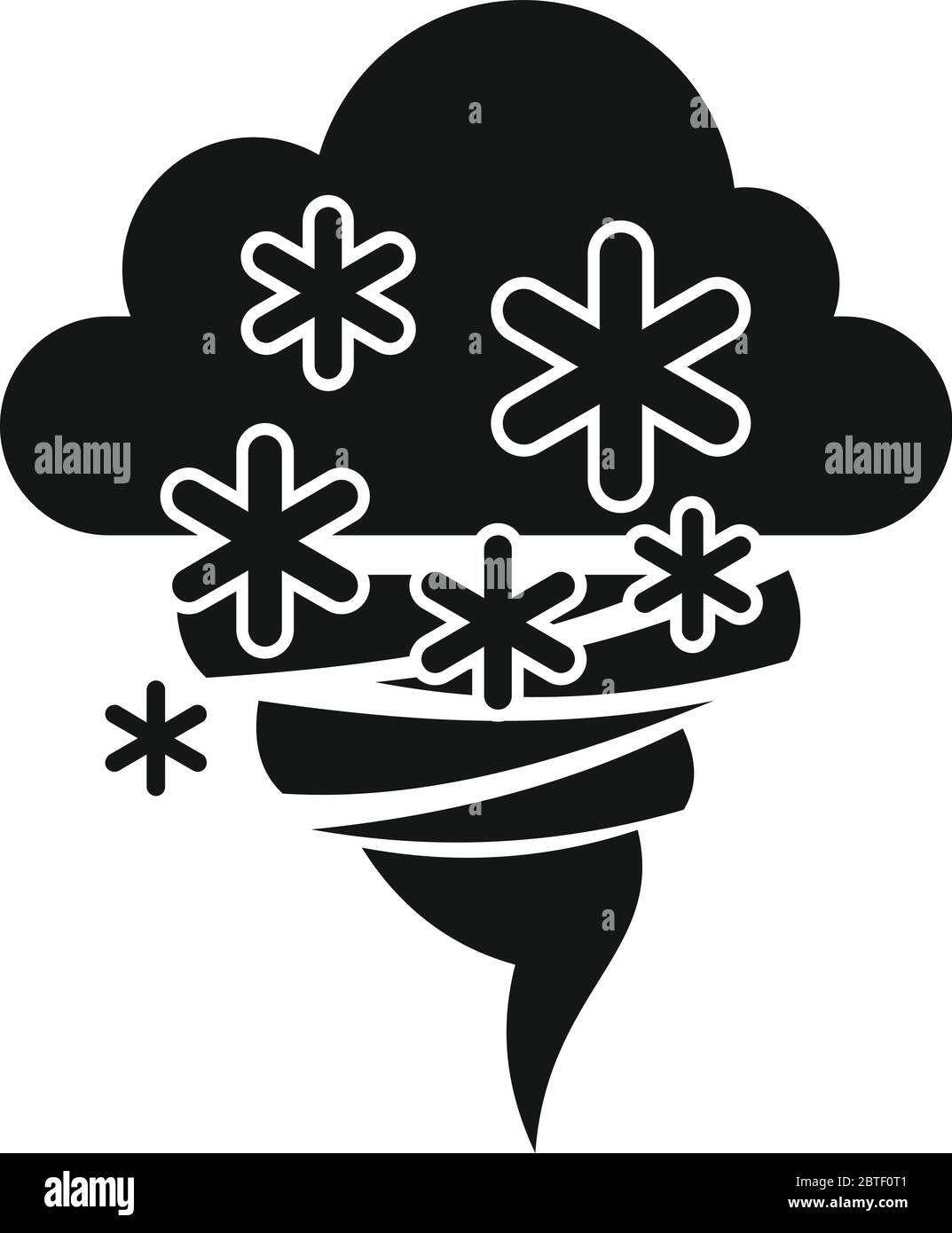 Blizzard icon. Simple illustration of blizzard vector icon for web ...