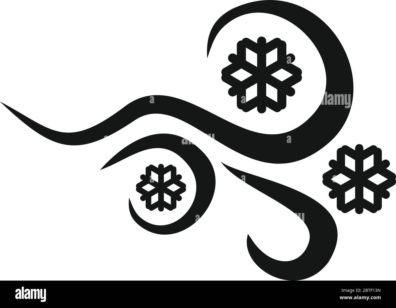 Breeze blizzard icon. Simple illustration of breeze blizzard vector ...