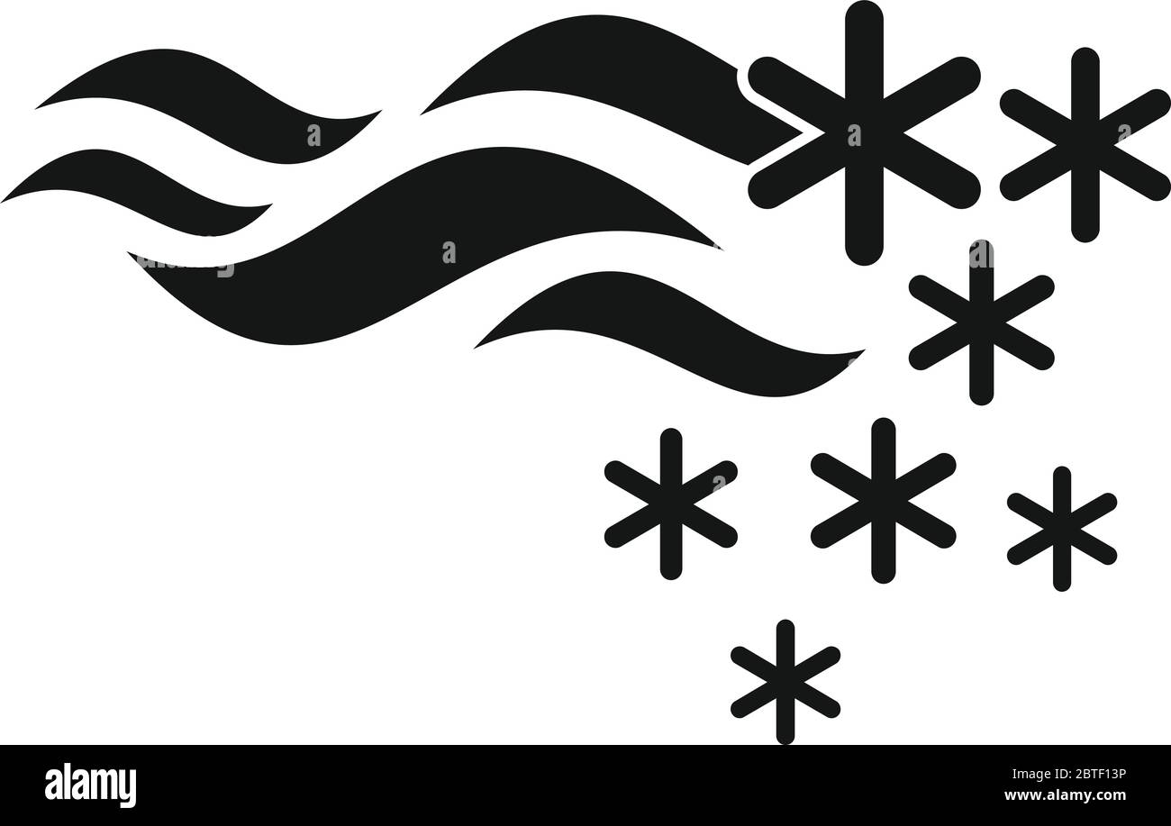 Storm blizzard icon. Simple illustration of storm blizzard vector icon ...