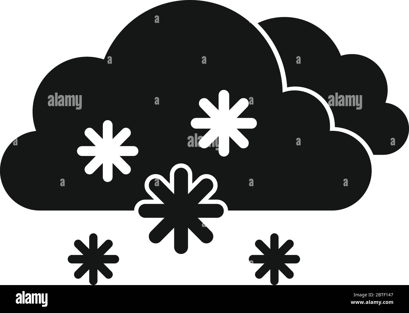 Swirl blizzard icon. Simple illustration of swirl blizzard vector icon ...