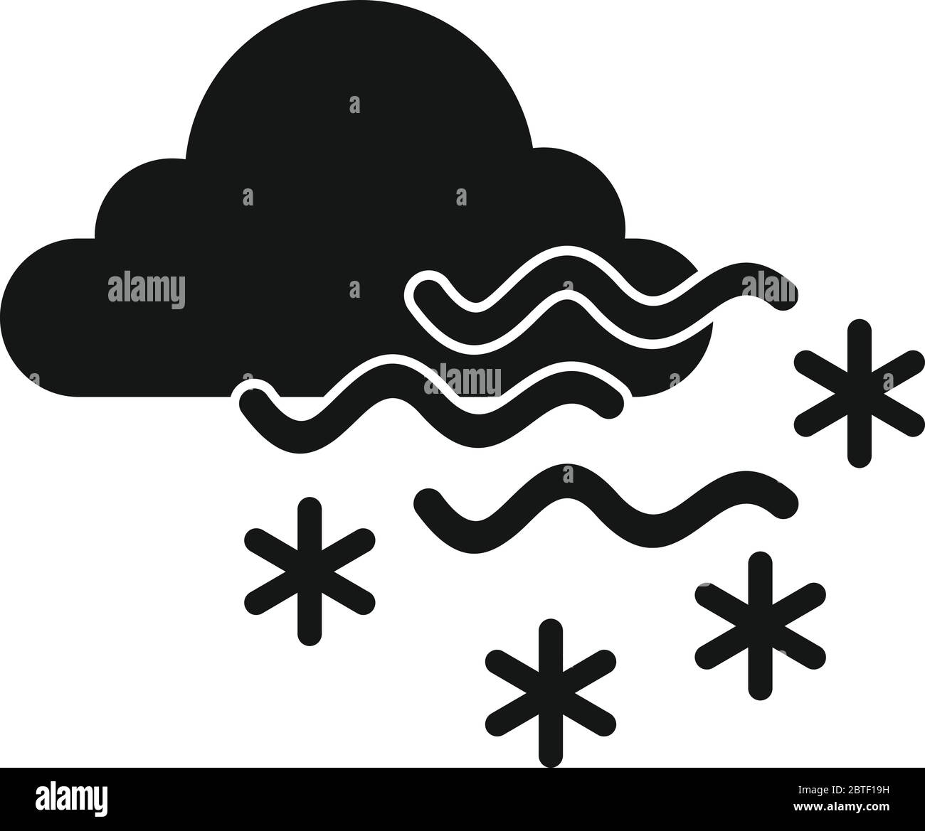 Whirlwind blizzard icon. Simple illustration of whirlwind blizzard ...