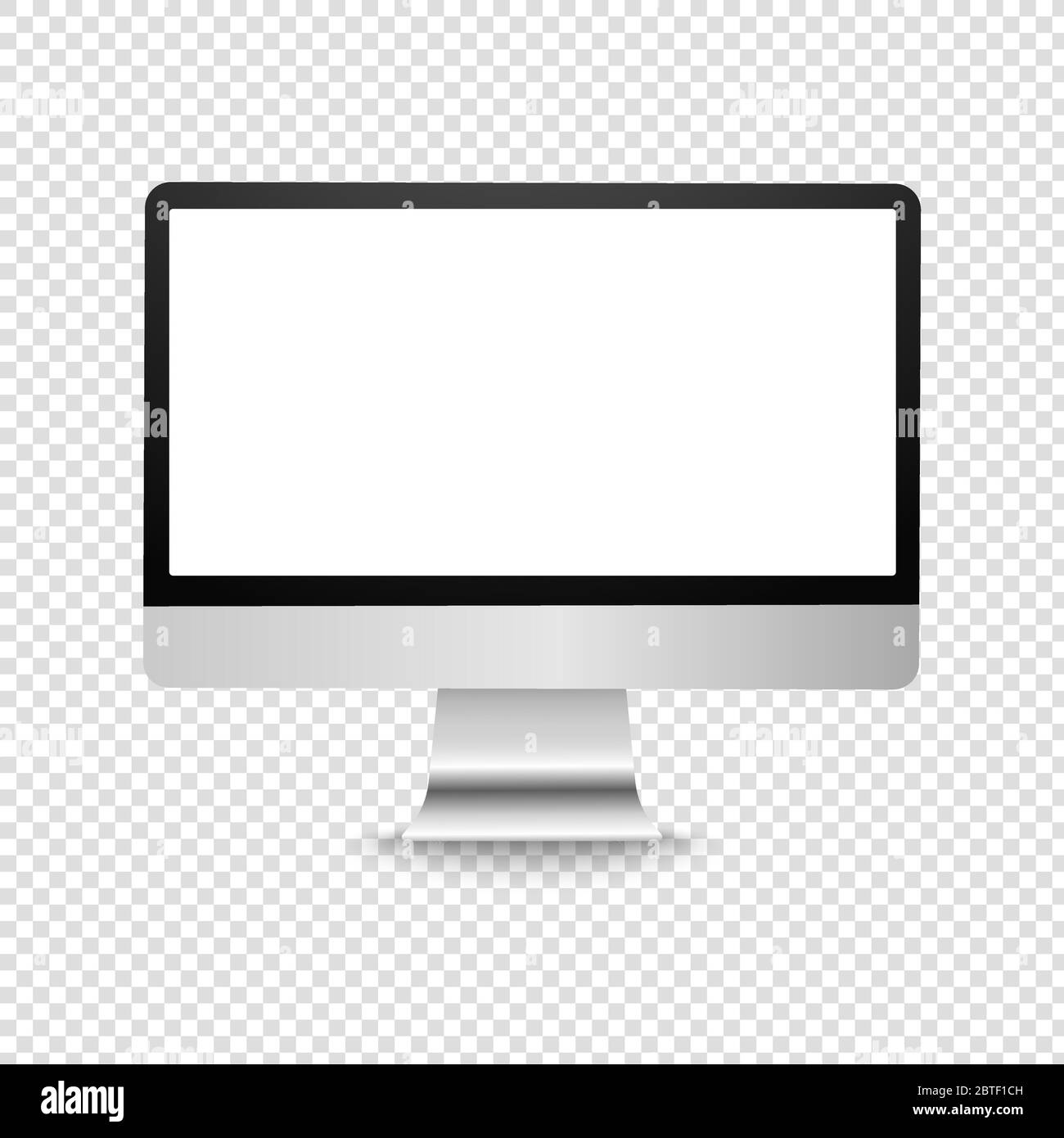 Computer display with blank screen. PC monitor Stock Vector Image & Art - Alamy