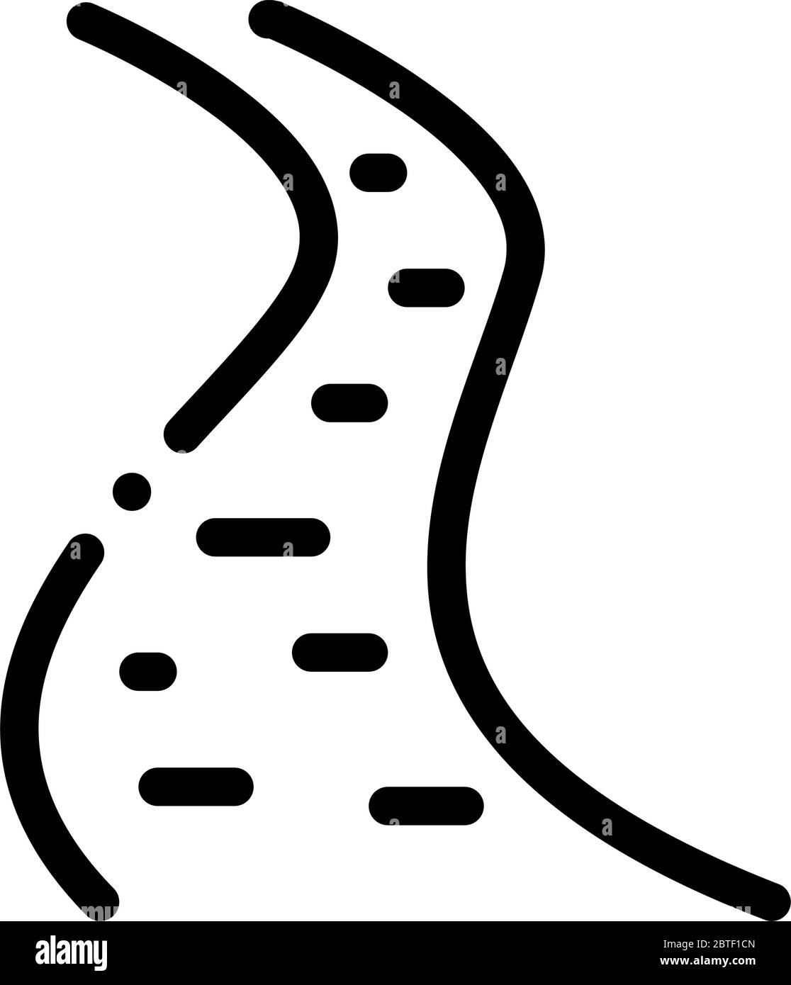 long river icon vector outline illustration Stock Vector Image & Art ...