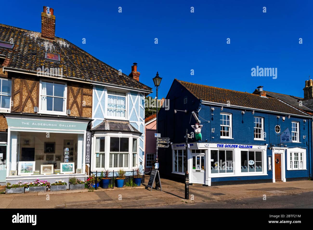 England, Suffolk, Aldeburgh, High Street Shops Stock Photo - Alamy
