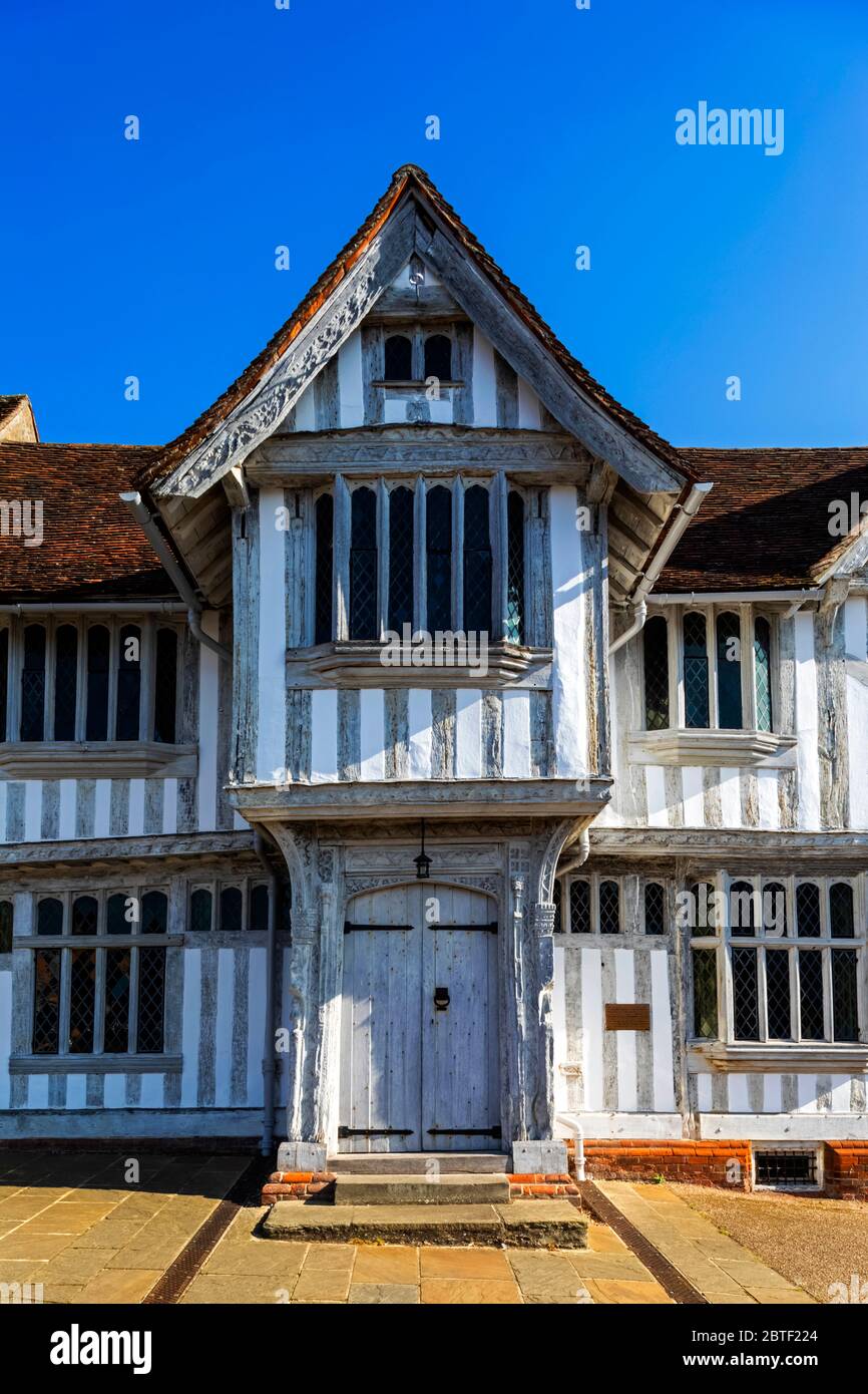 England, Suffolk, Lavenham, The Timber Framed Medieval Guildhall Museum ...