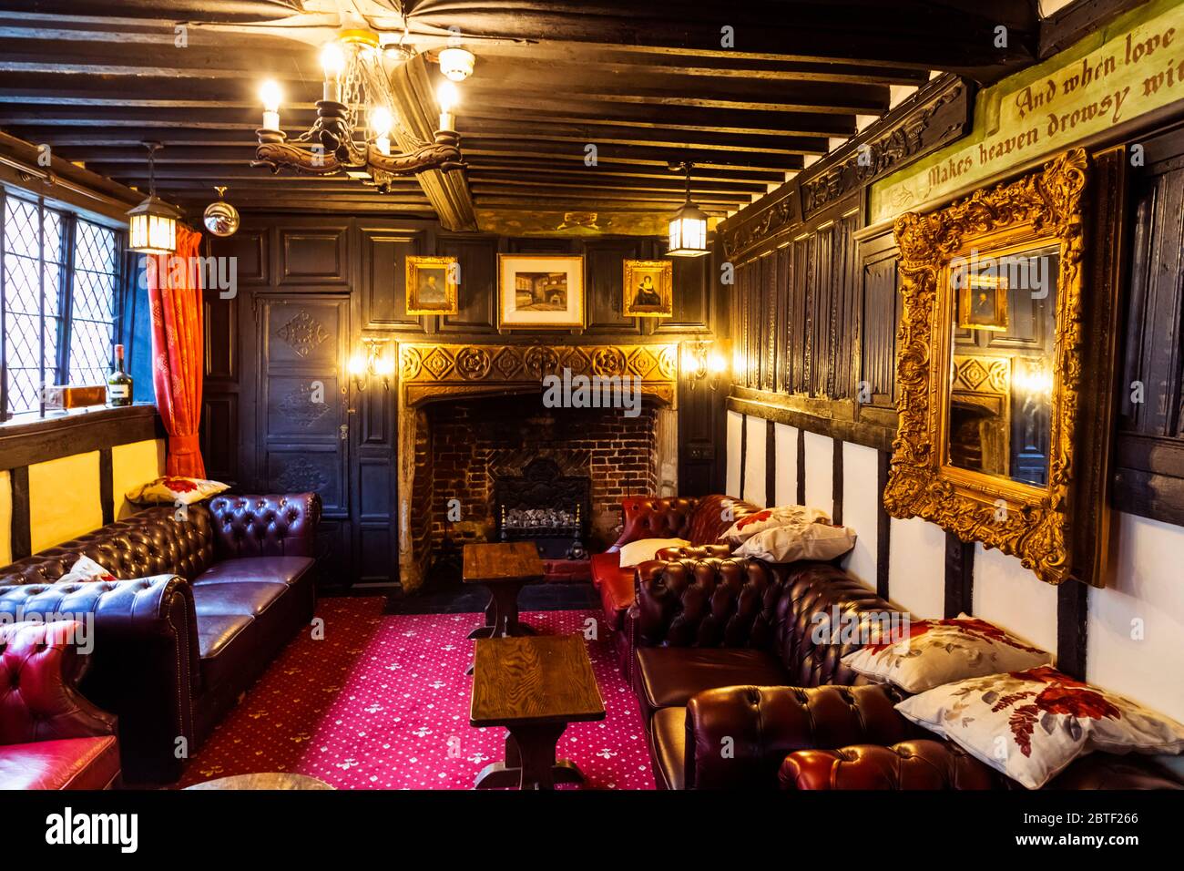 England, East Sussex, Rye, The Mermaid Inn, Dr.Syn's Chamber Lounge ...