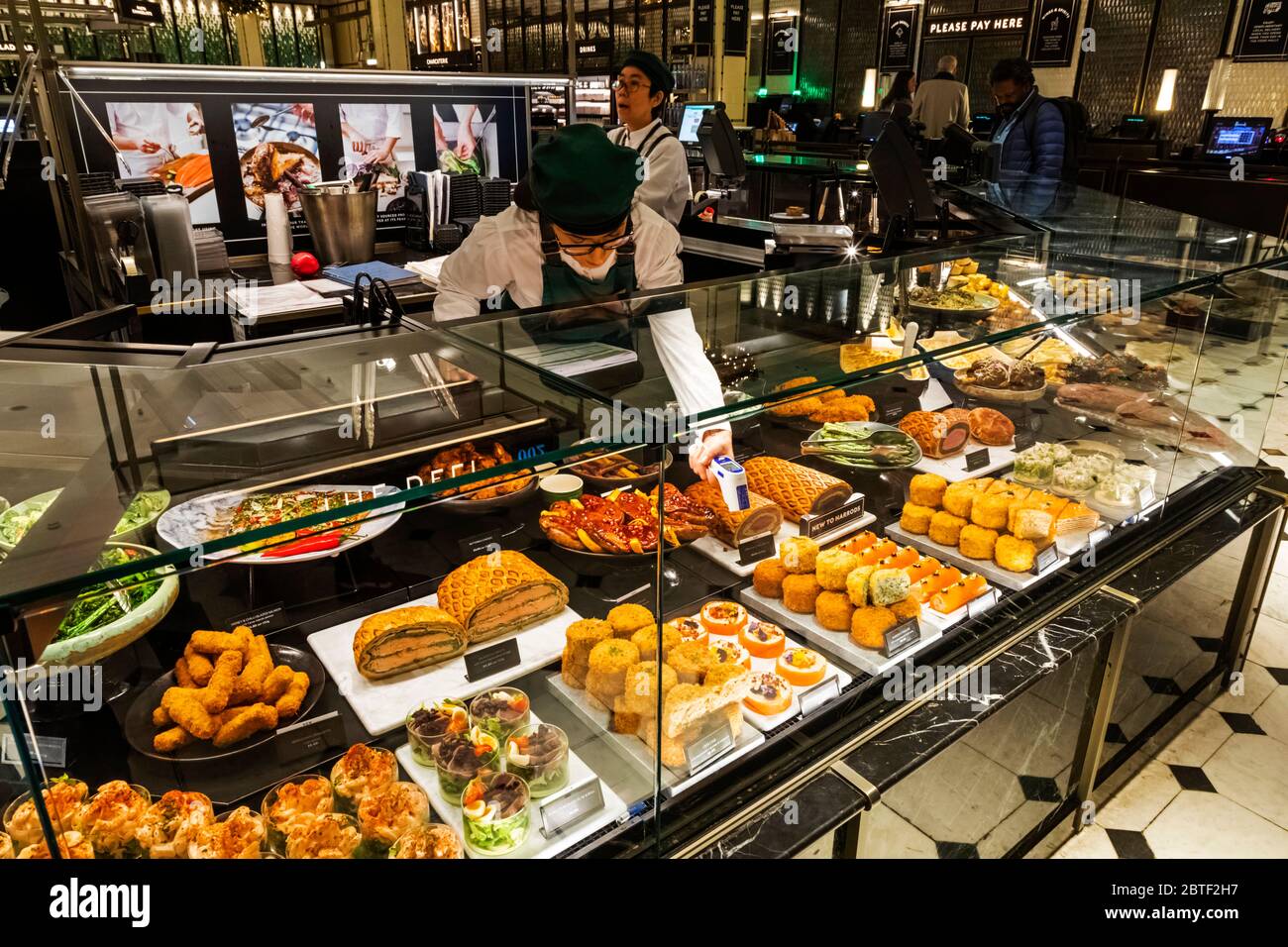 England, London, Knightsbridge, Harrods Department Store, The Food Hall ...